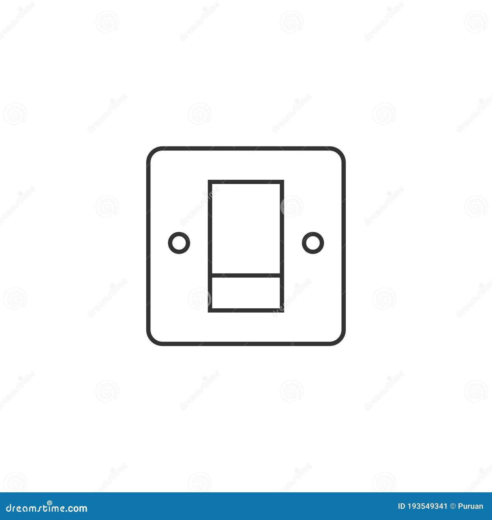 Outline Icon - Electric Switch Stock Vector - Illustration of electric ...