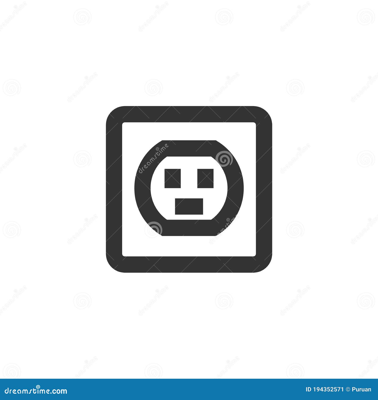Outline Icon - Electrical Outlet Stock Vector - Illustration of ...