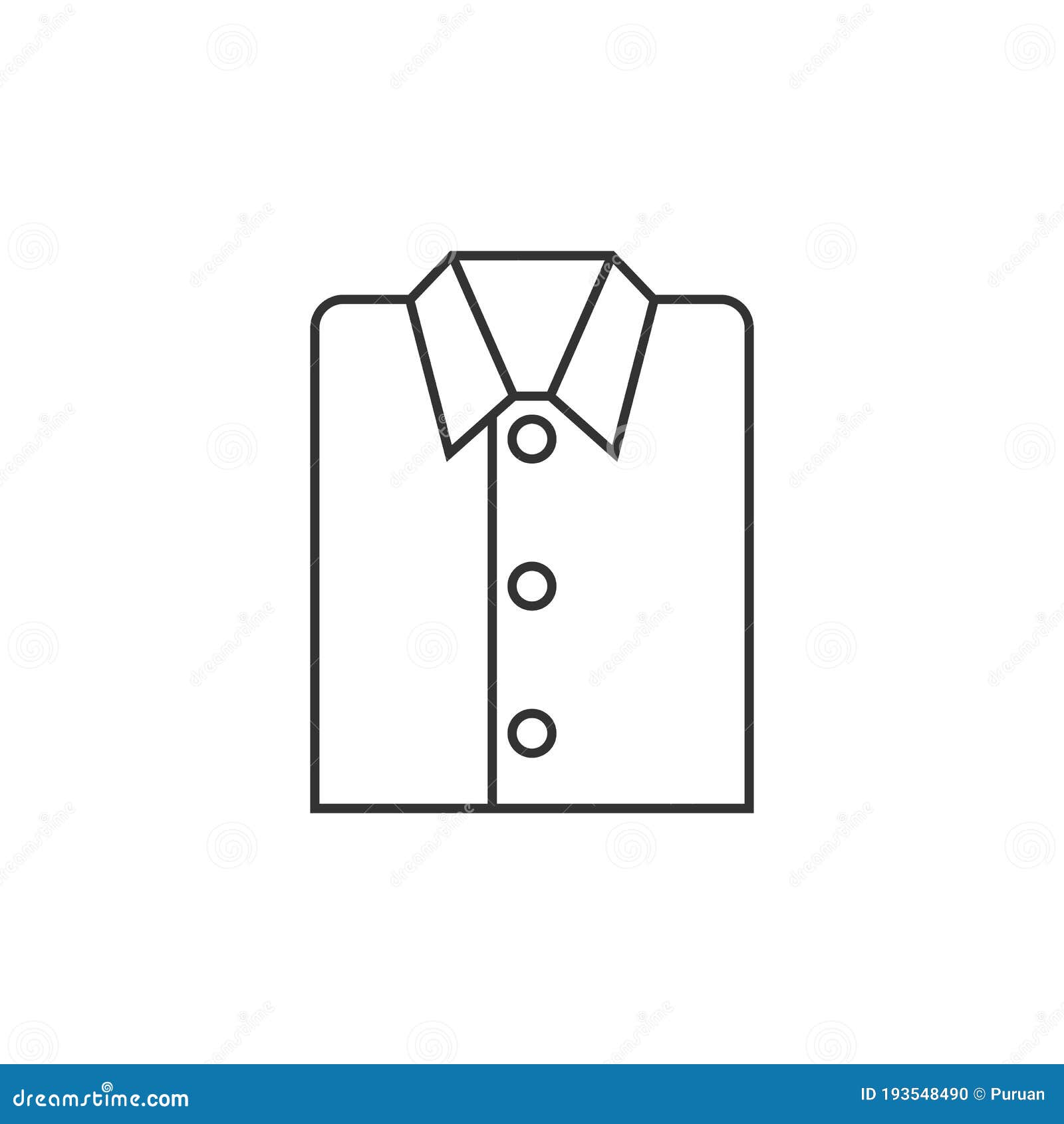 Outline Icon - Folded Shirt Stock Vector - Illustration of graphic ...