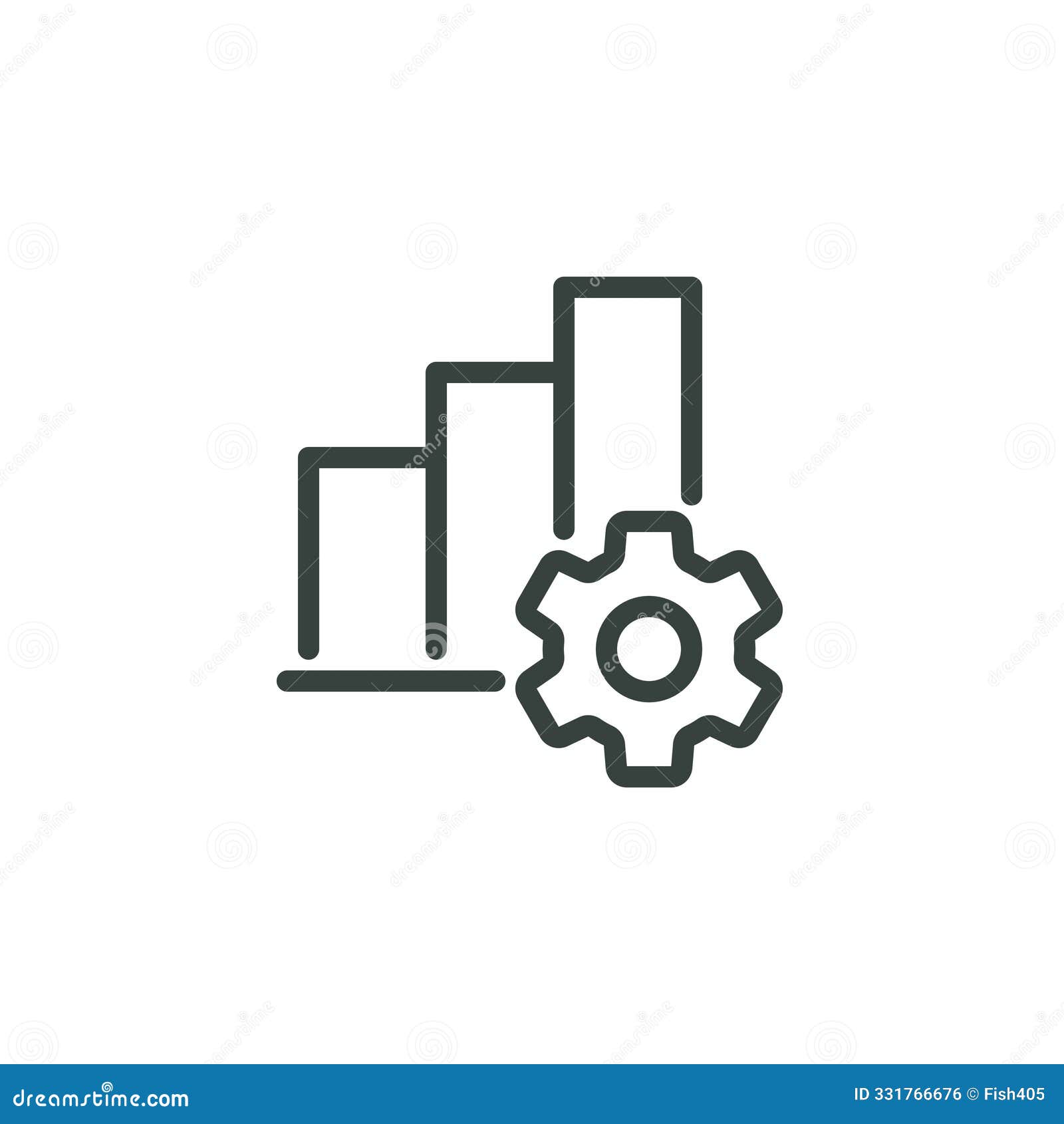 Outline Icon Increase Productivity, Manufacturing Analyse, Capacity ...