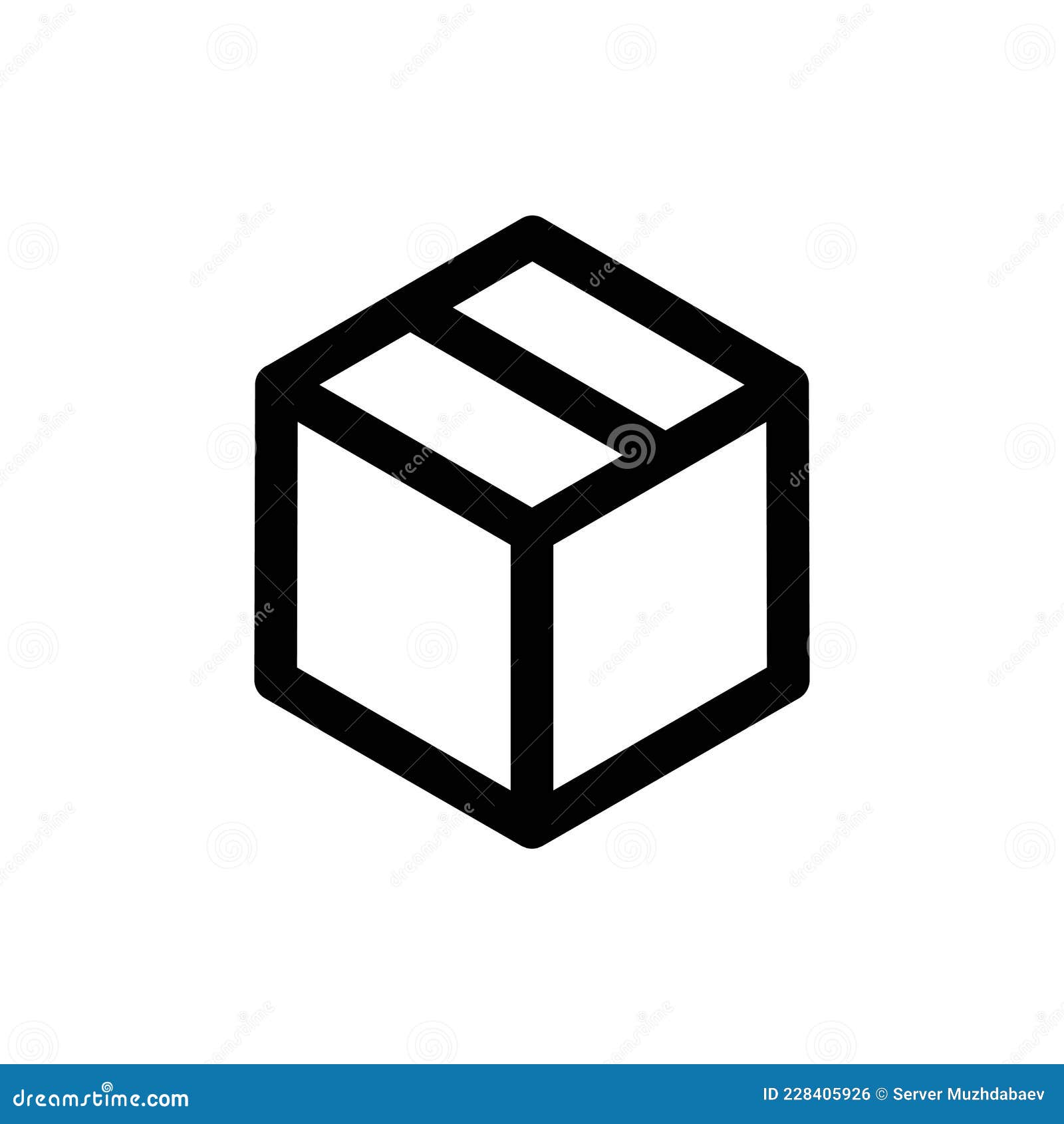 Outline Icon. Package Box Emblem. Vector Illustration Stock Vector ...