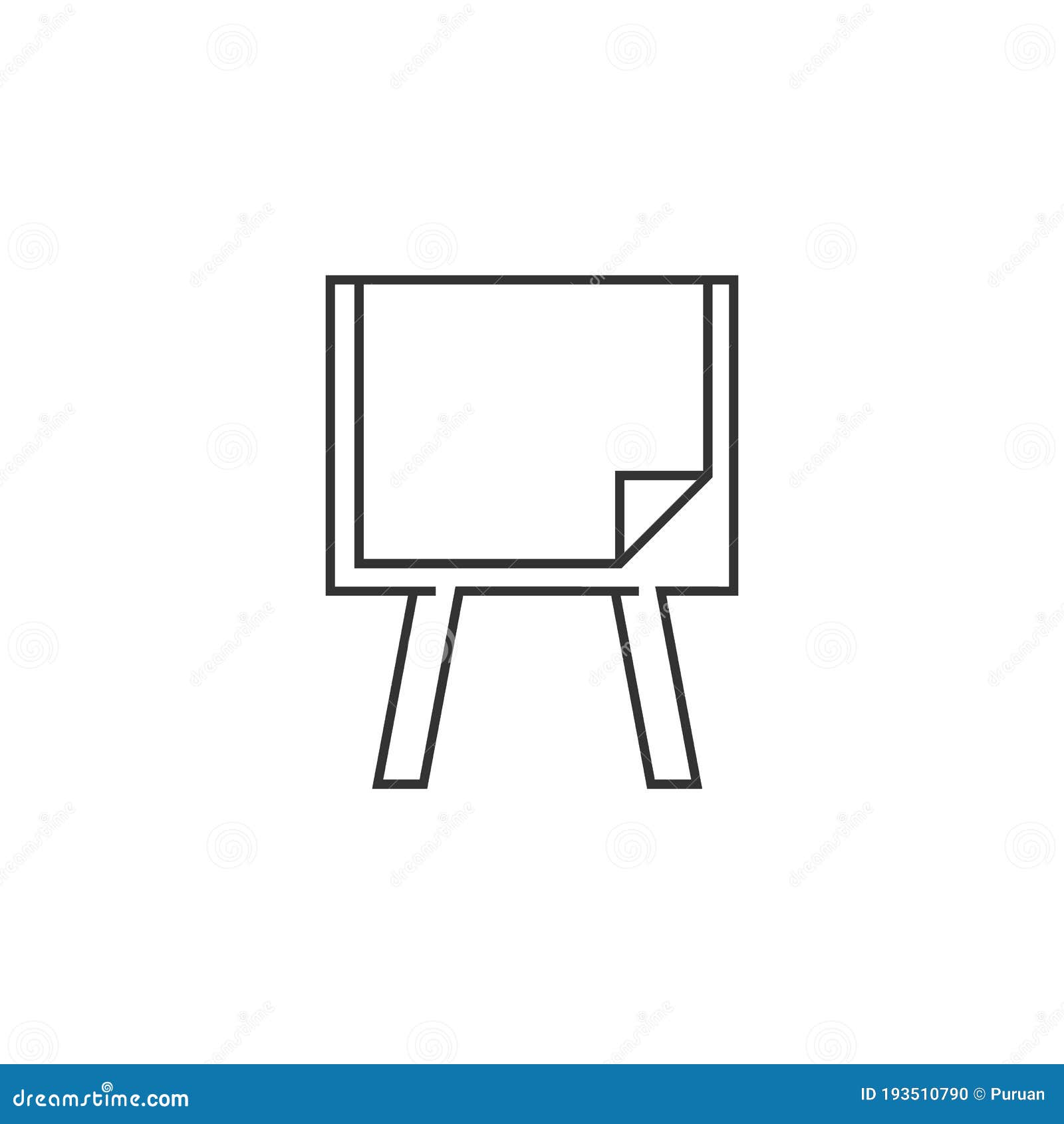Outline Icon - Painting Stand Stock Vector - Illustration of painting ...