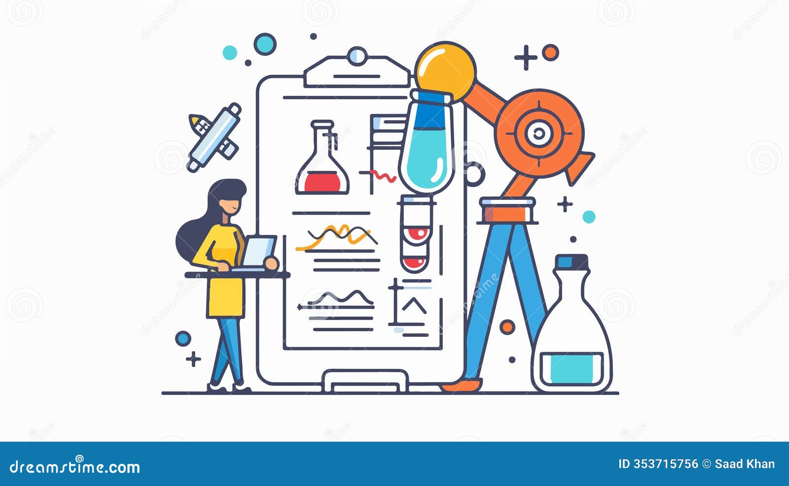 Professional Quality Research Inspection Outline Icon Vector ...