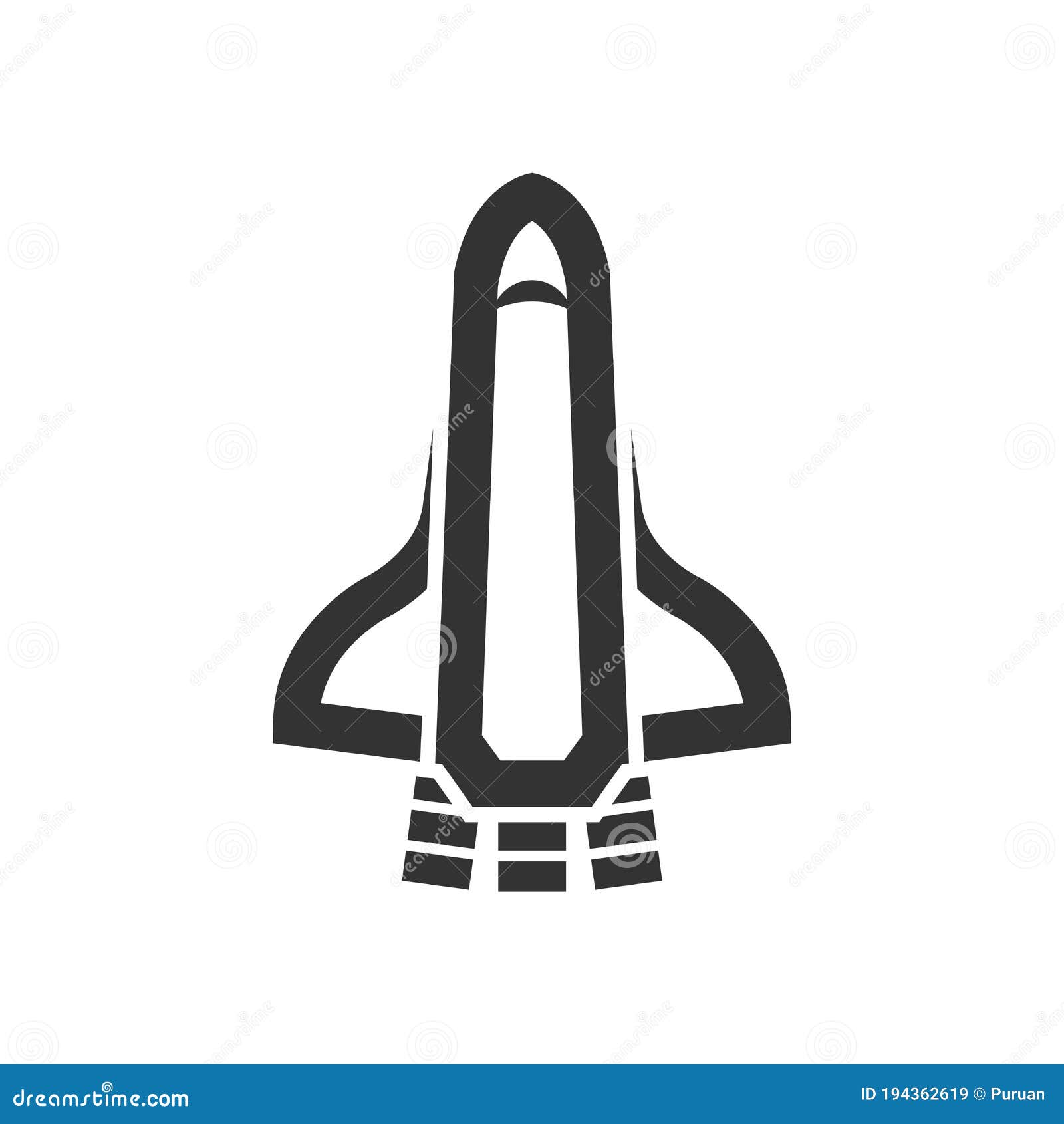 Outline Icon - Space Shuttle Stock Vector - Illustration of explorer ...