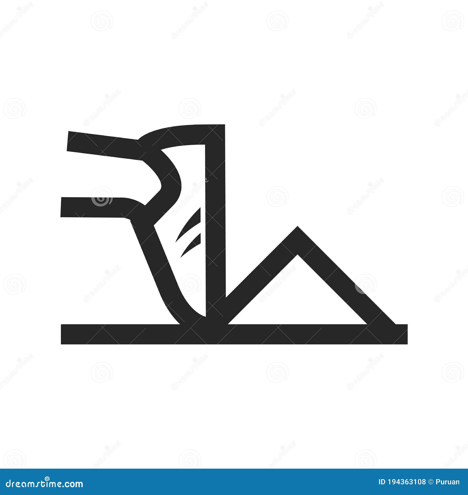Outline Icon - Starting Block Stock Vector - Illustration of ...