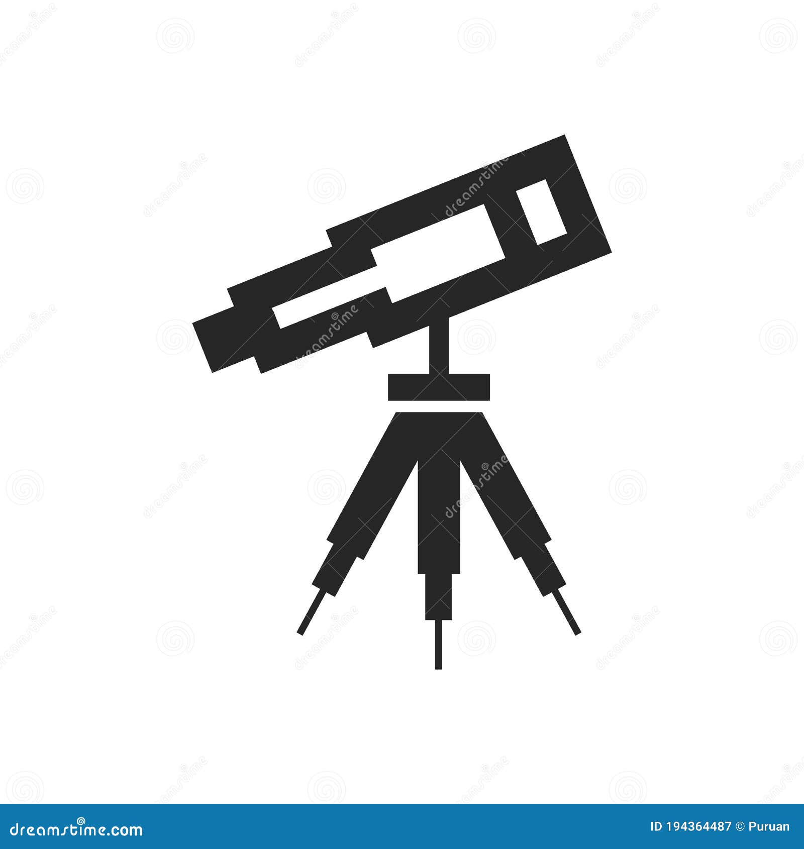 Outline Icon - Telescope stock vector. Illustration of discovery ...
