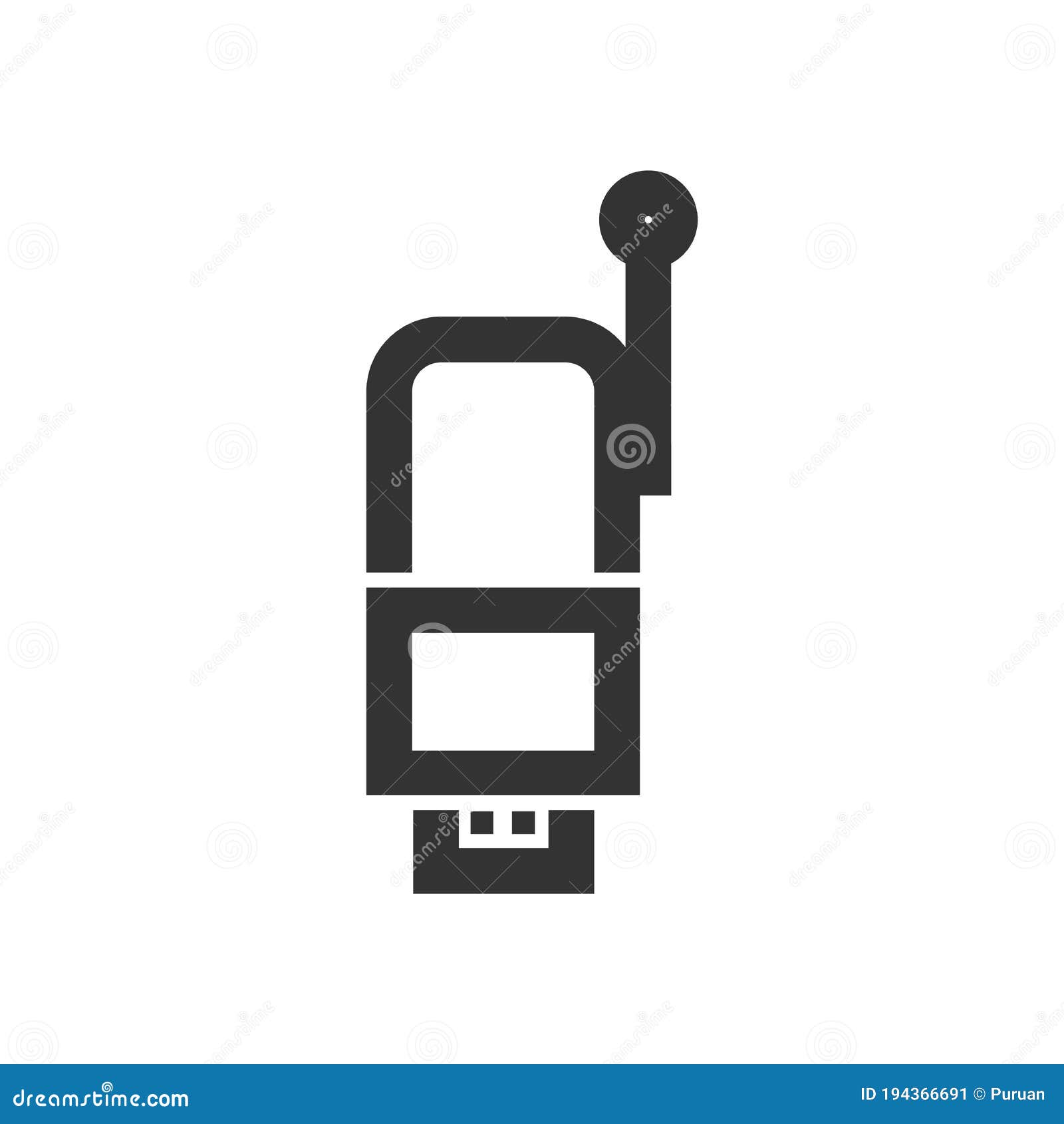 Outline Icon - Wireless Receiver Stock Vector - Illustration of outline ...