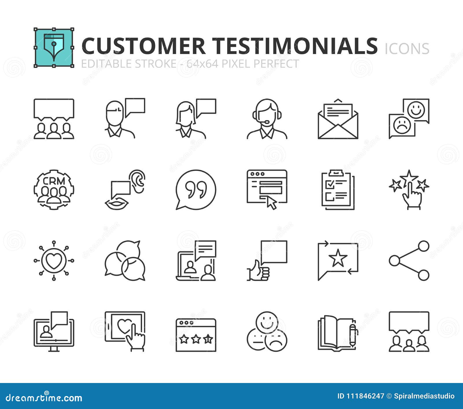 Customer Testimonials, Feedback And User Experience Icons In Isometric ...