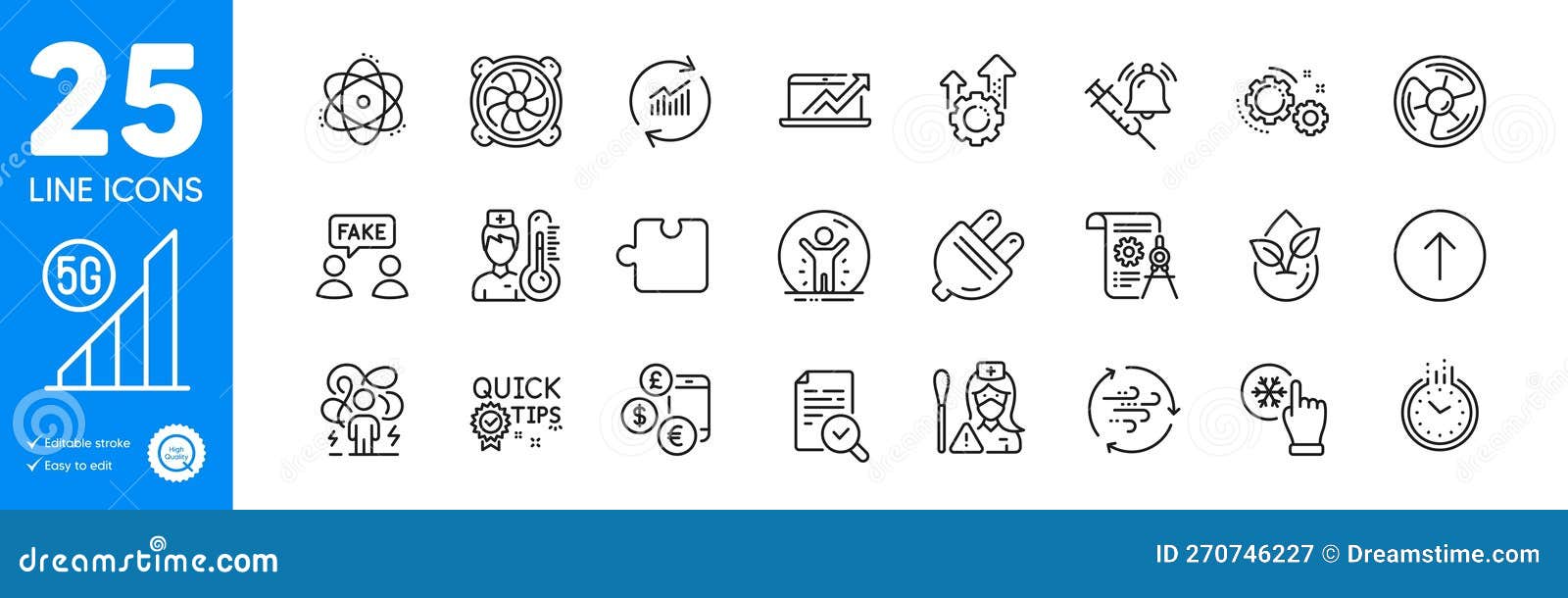 Outline Icons Set. Atom, Electric Plug And Divider Document Icons. For ...