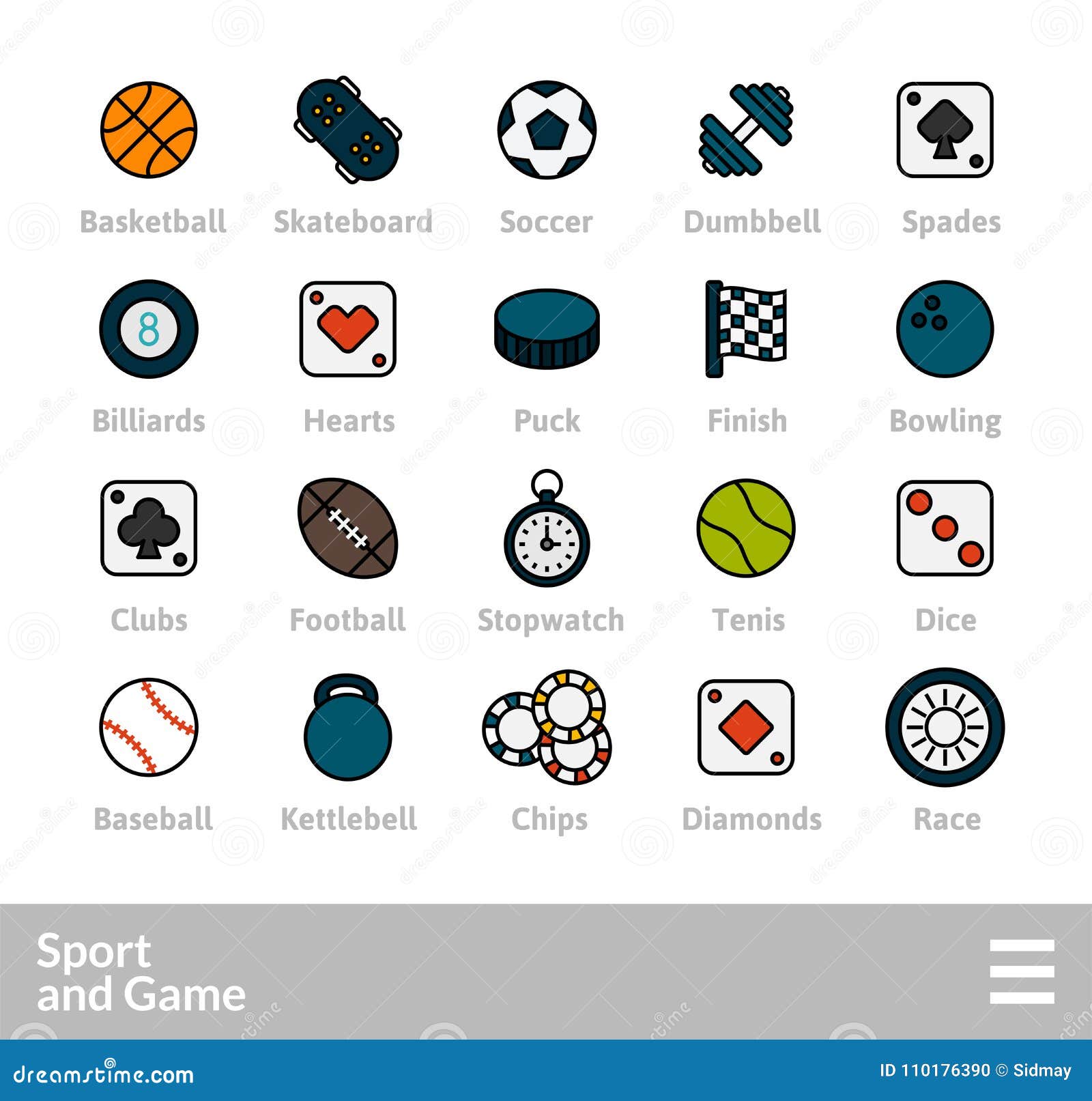 Outline Icons Thin Flat Design, Modern Line Stroke Style Stock Vector ...