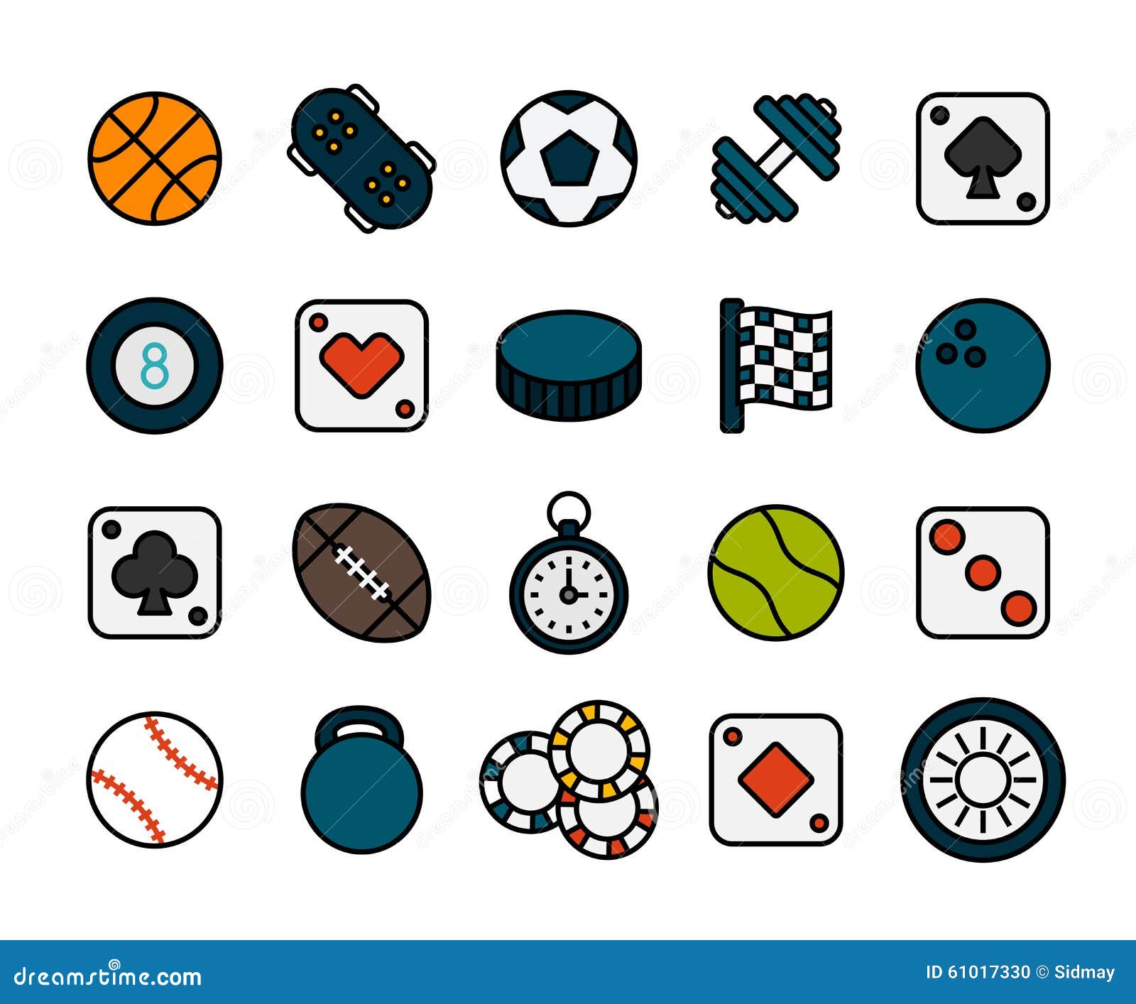 Outline Icons Thin Flat Design, Modern Line Stroke Stock Vector ...