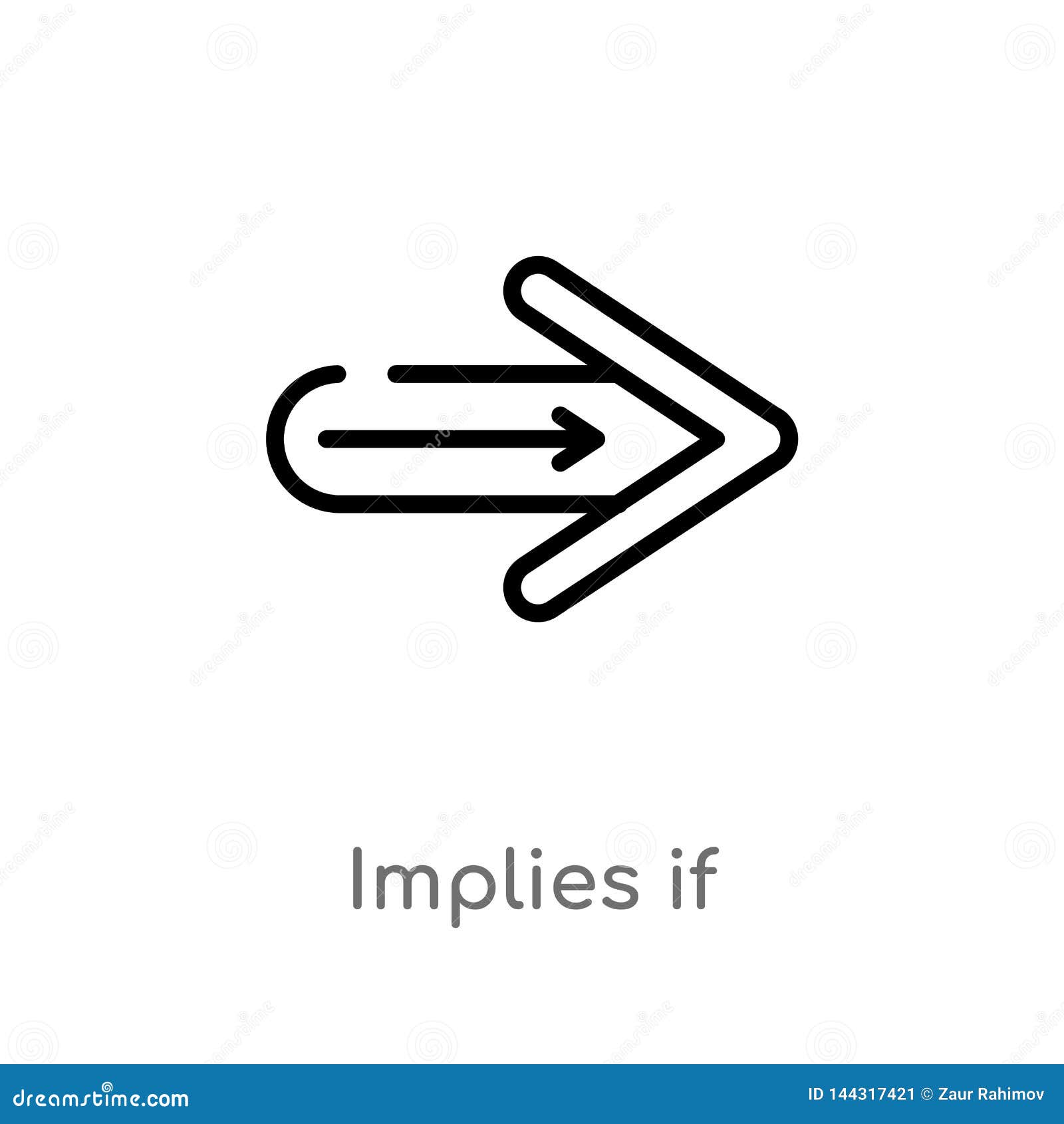 Implies If Icon In Different Style Vector Illustration. Two Colored And ...