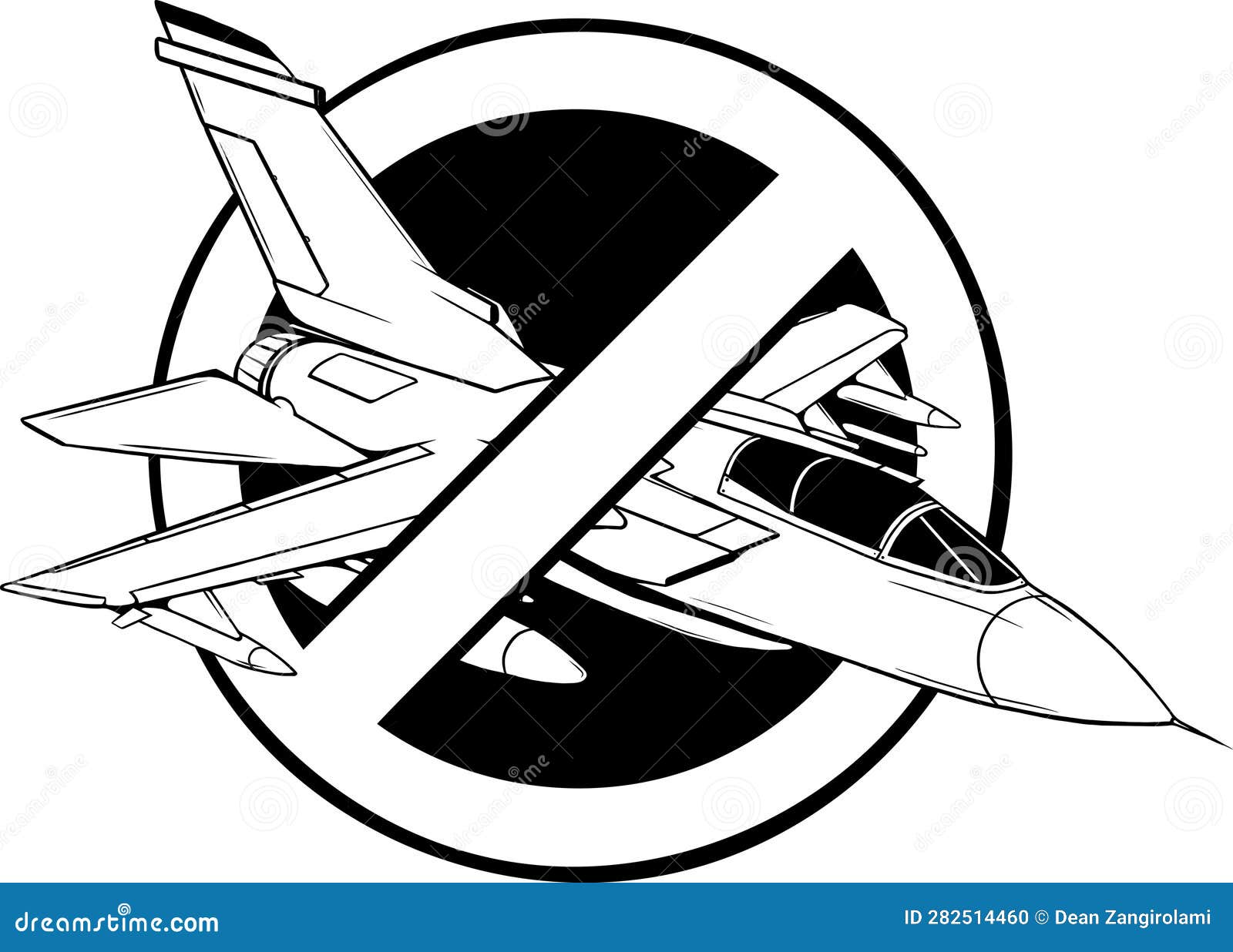 Outline of Jet Fighter Vector Illustration Design Stock Vector ...