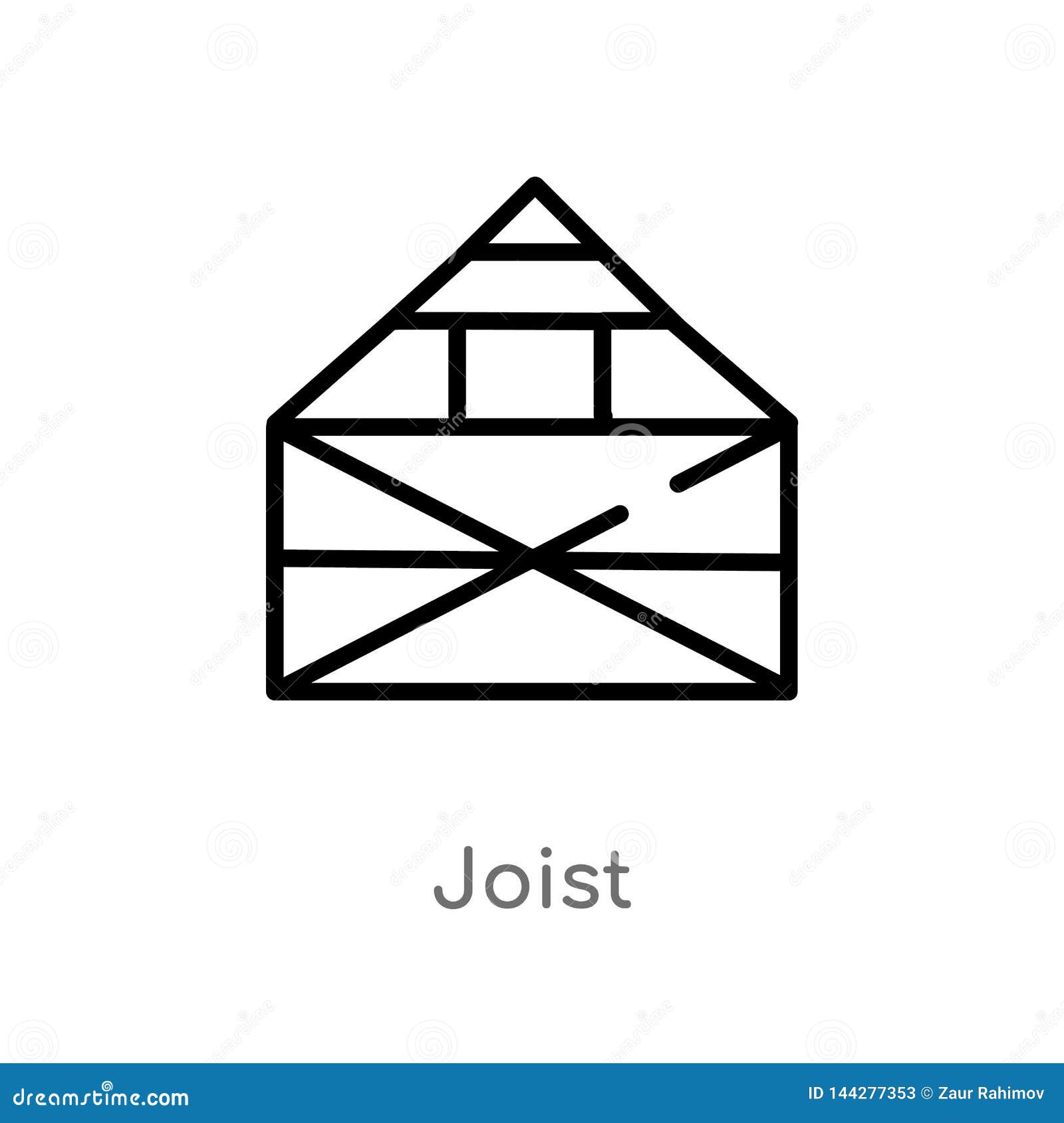 Joist Isolated Icon. Simple Element Illustration From Construction ...
