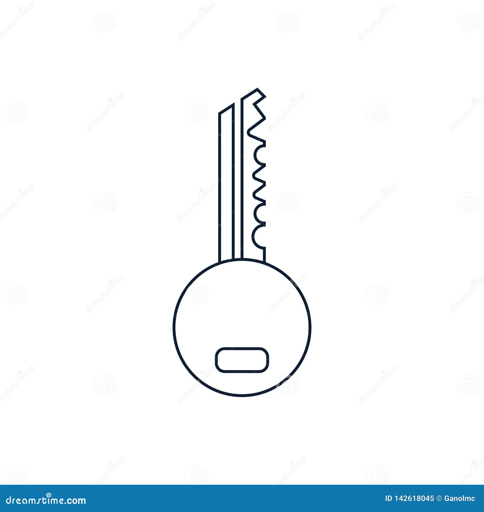 Outline Key Icon.for Web Design.Vector Illustration Stock Vector ...