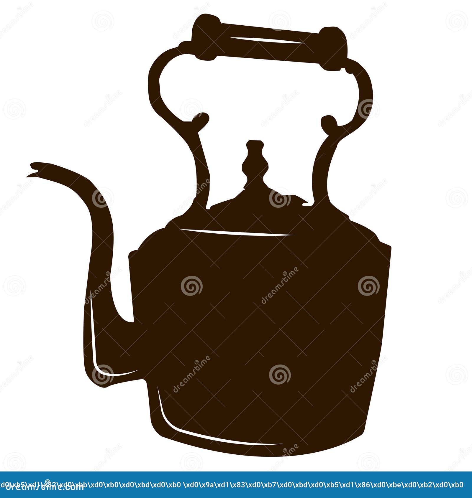 Antique Teapot, A Symbol Of Ancient Cultures Vector Illustration ...