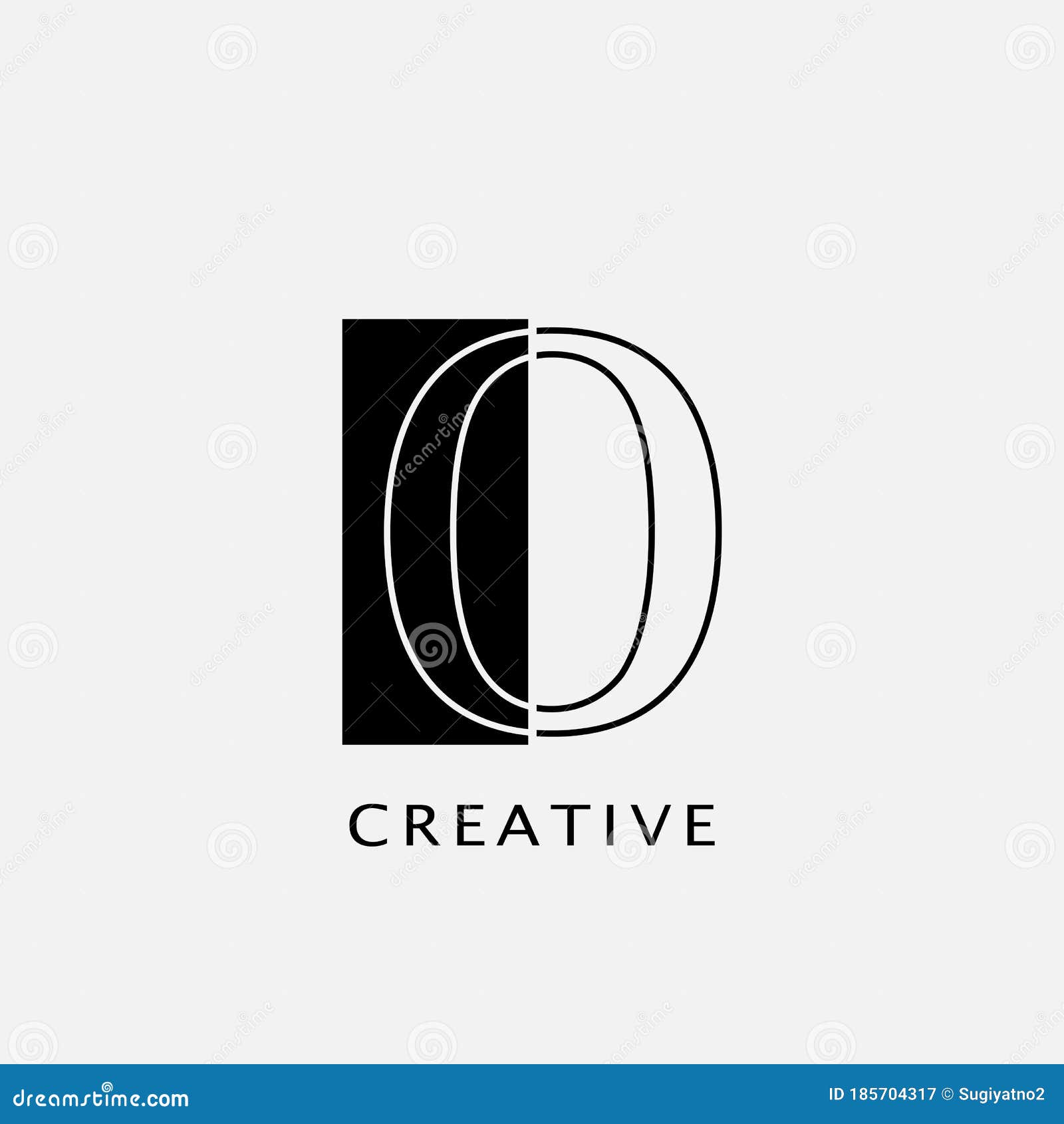 Outline Letter O Rectangular Polygon Geometric Letter Logo Stock Vector ...