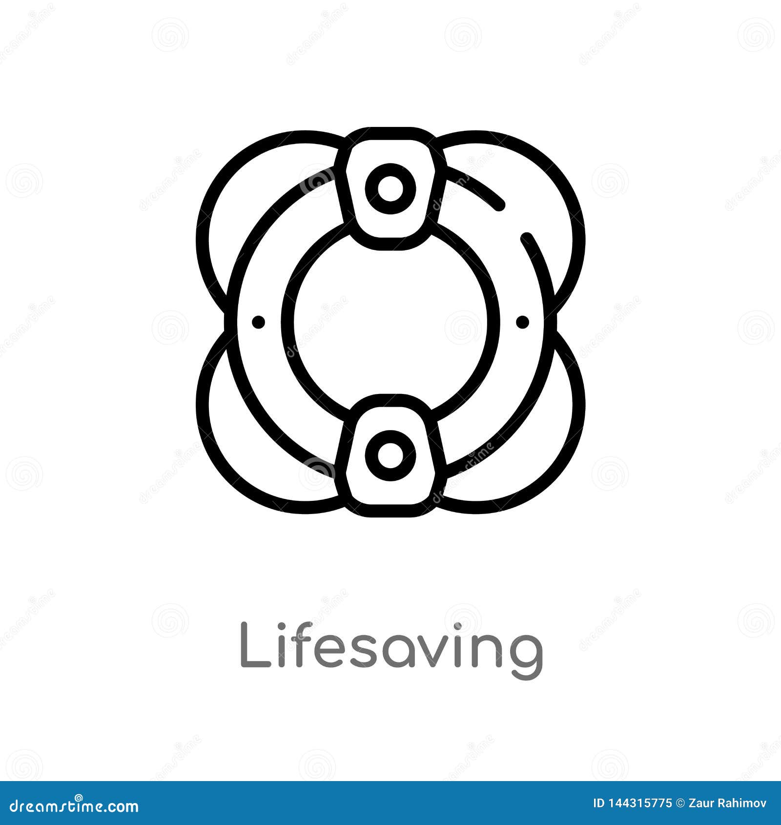 Lifesaving Vector Icon In 6 Different Modern Styles. Black, Two Colored ...