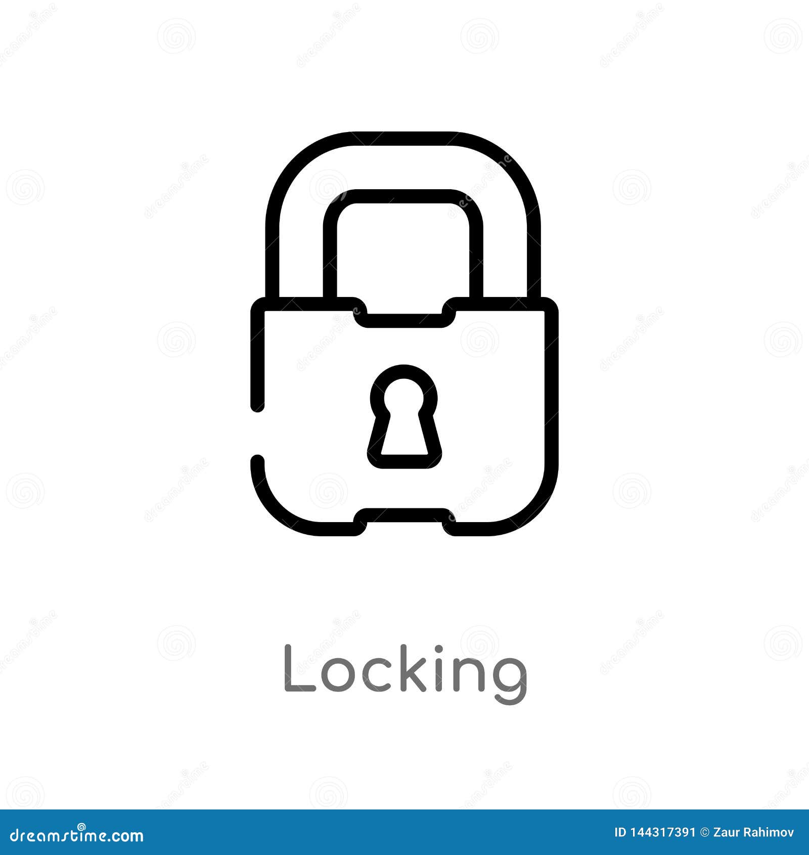 Locking Vector Icon On Transparent Background, Locking Logo Design ...