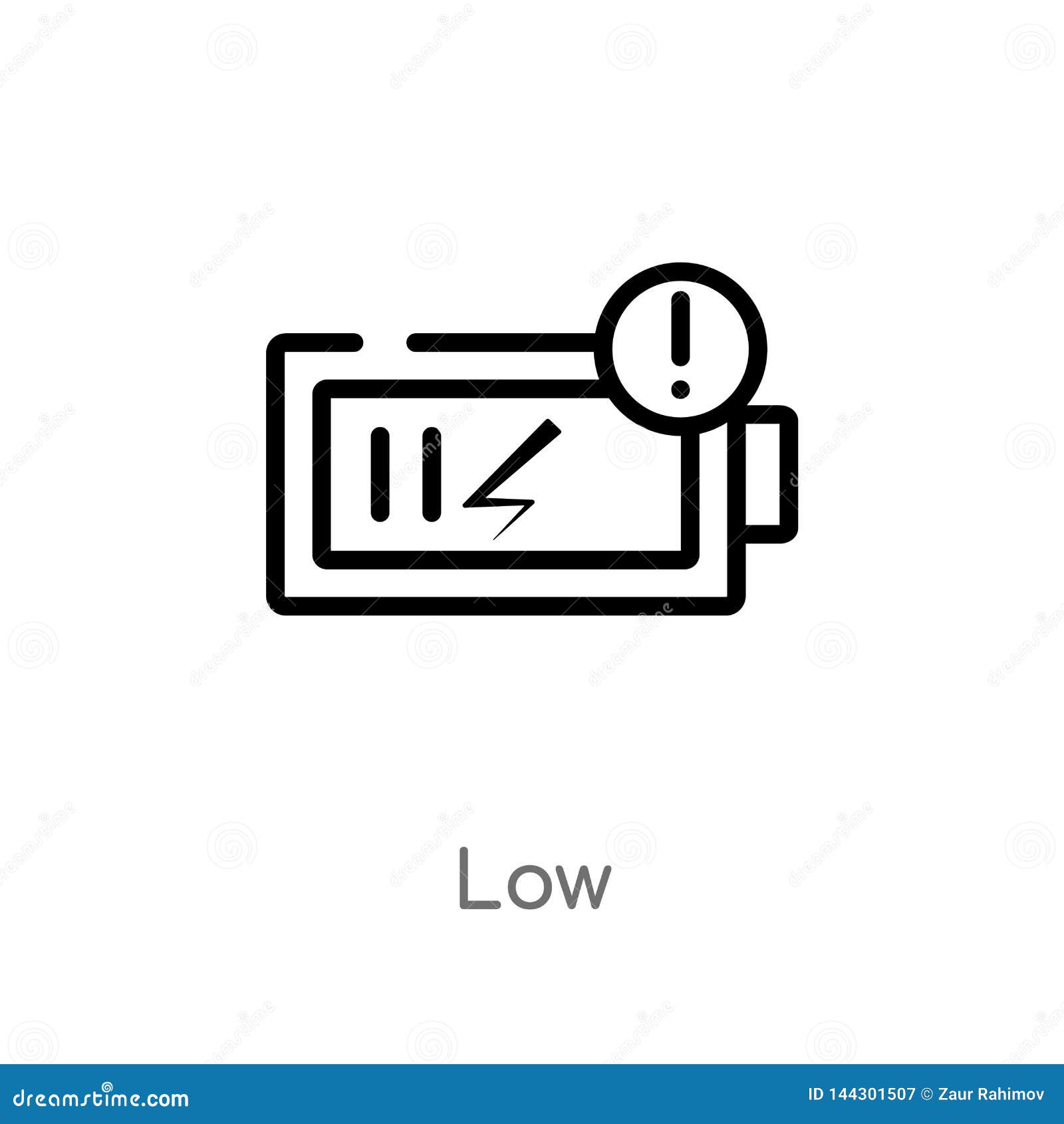 Outline Low Vector Icon. Isolated Black Simple Line Element ...