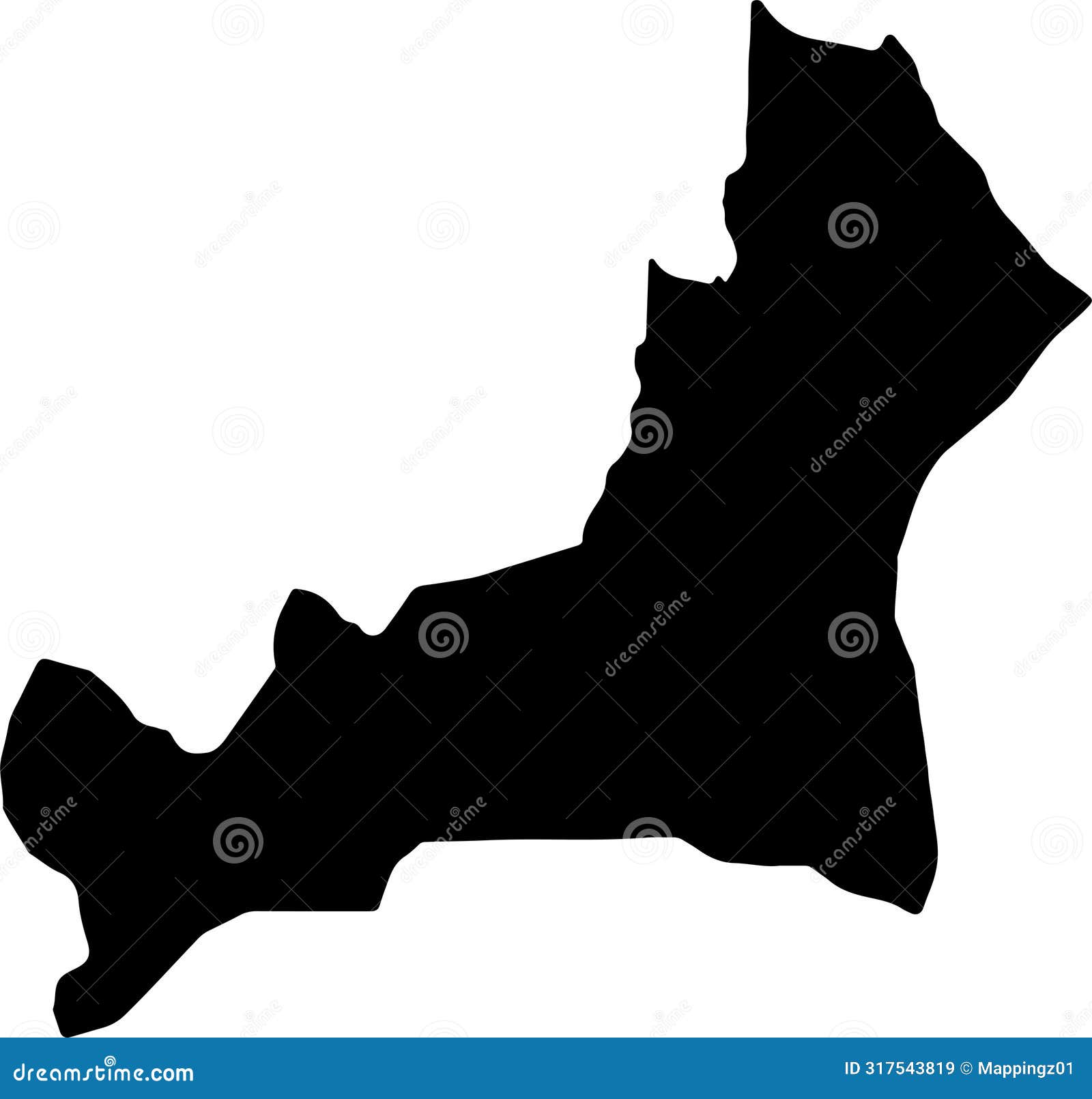 Amuru Uganda Silhouette Map with Transparent Background Stock Vector ...