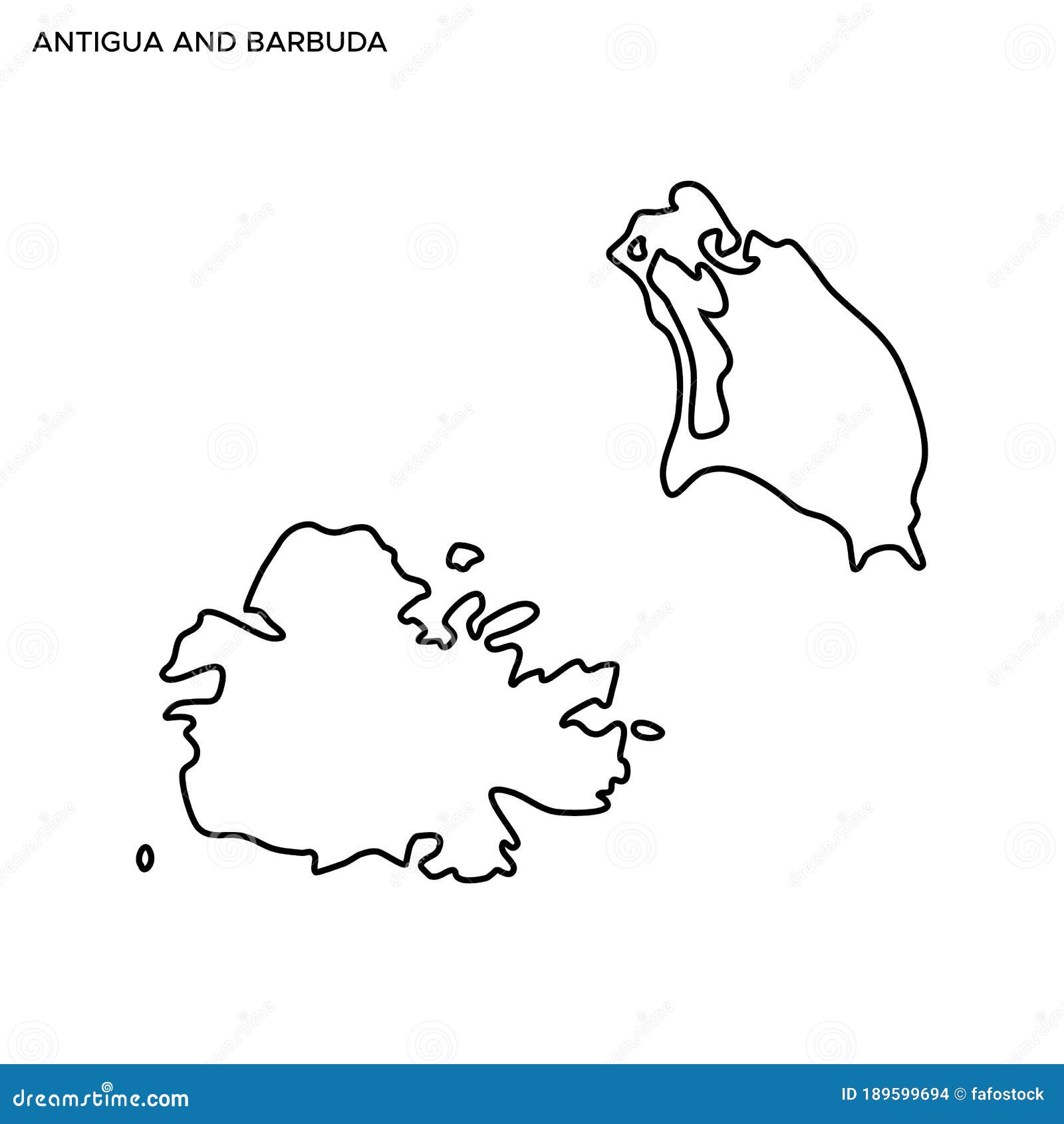 Outline Map of Antigua and Barbuda Vector Design Template. Editable ... Outline Map of Antigua and Barbuda Vector Design Template. Editable ...