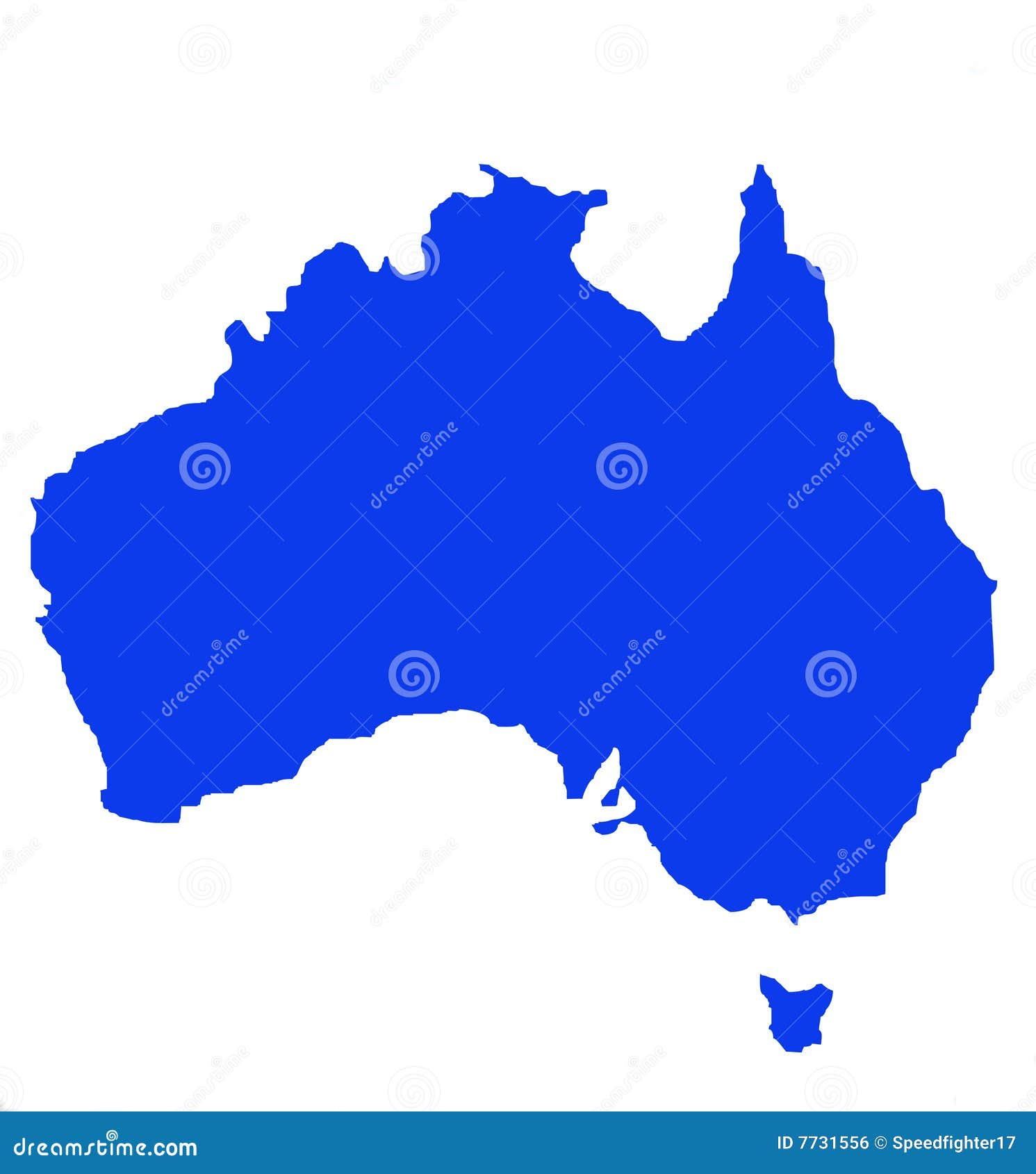 Outline map of Australia stock illustration. Illustration of country ...
