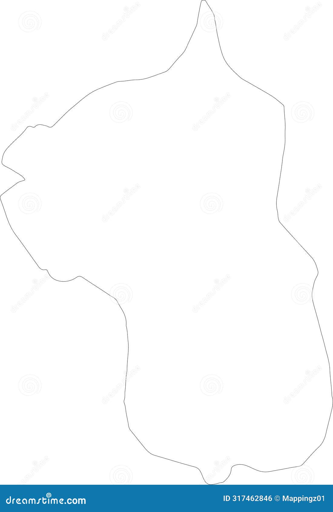 Bataan Philippines Outline Map Stock Vector - Illustration of shape ...