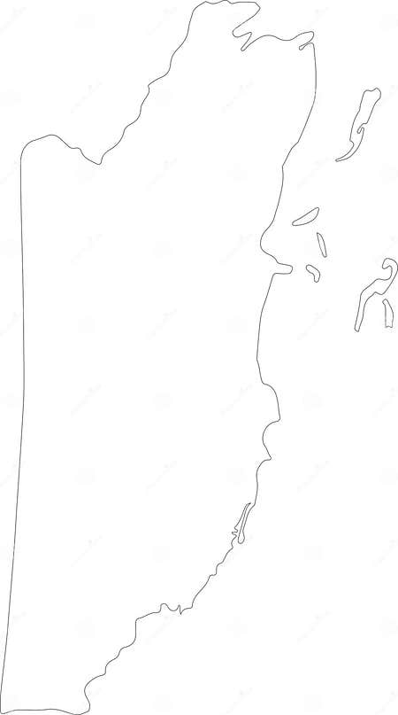 Belize outline map stock vector. Illustration of vector - 317467759