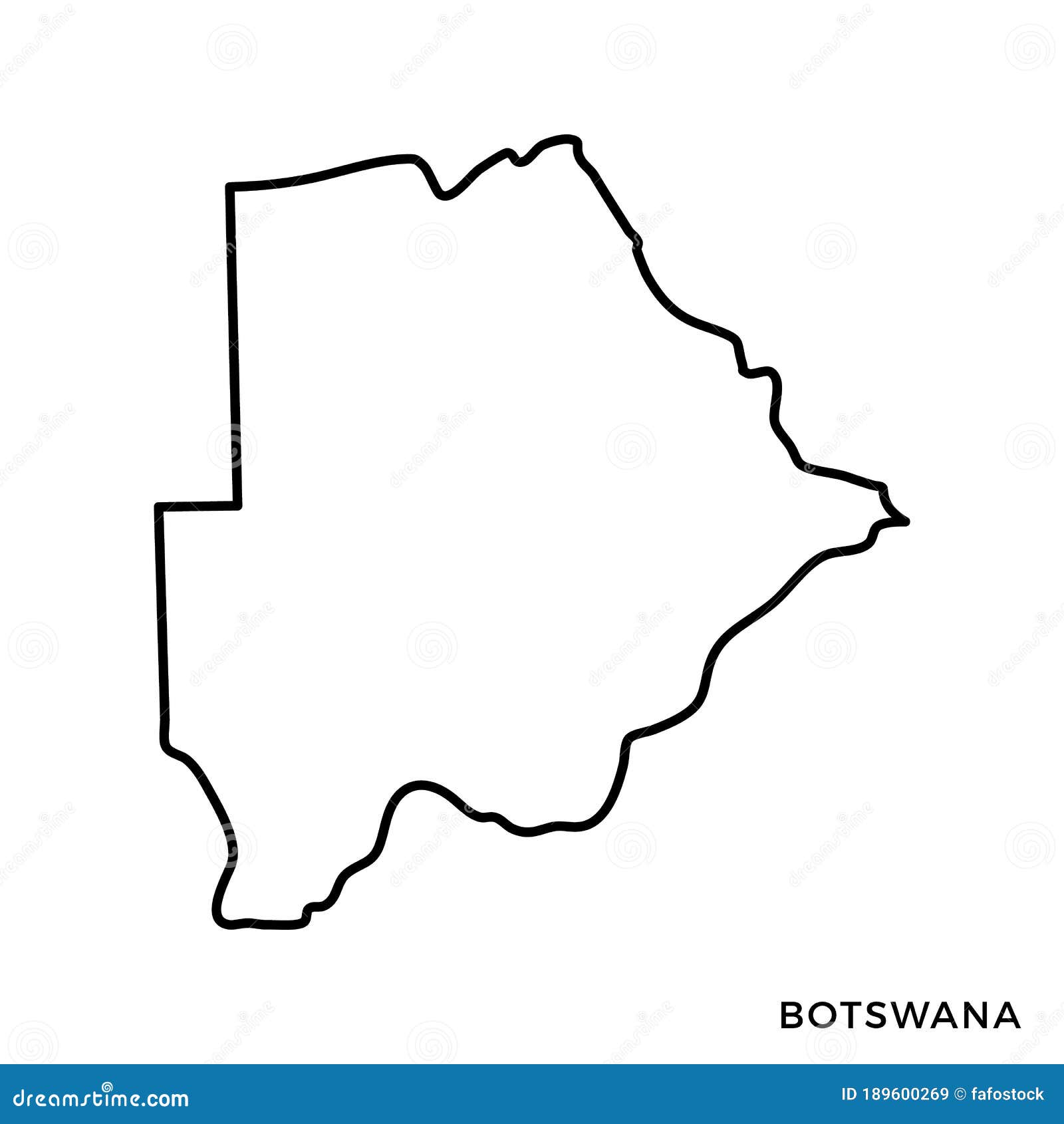 Outline Map of Botswana Vector Design Template. Editable Stroke Stock ... Outline Map of Botswana Vector Design Template. Editable Stroke Stock ...