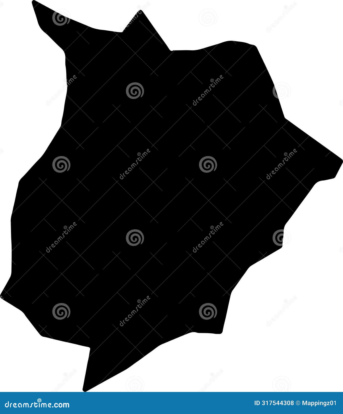 Bugiri Uganda Silhouette Map with Transparent Background Stock Vector ...