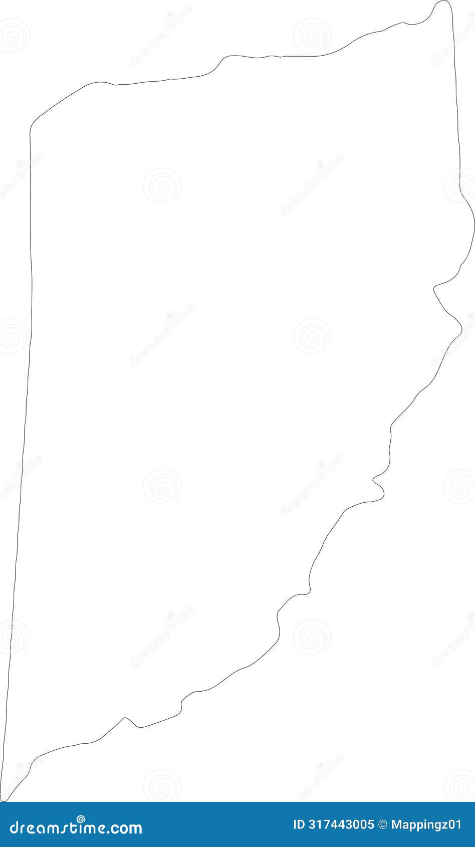 Cayo Belize outline map stock vector. Illustration of line - 317443005