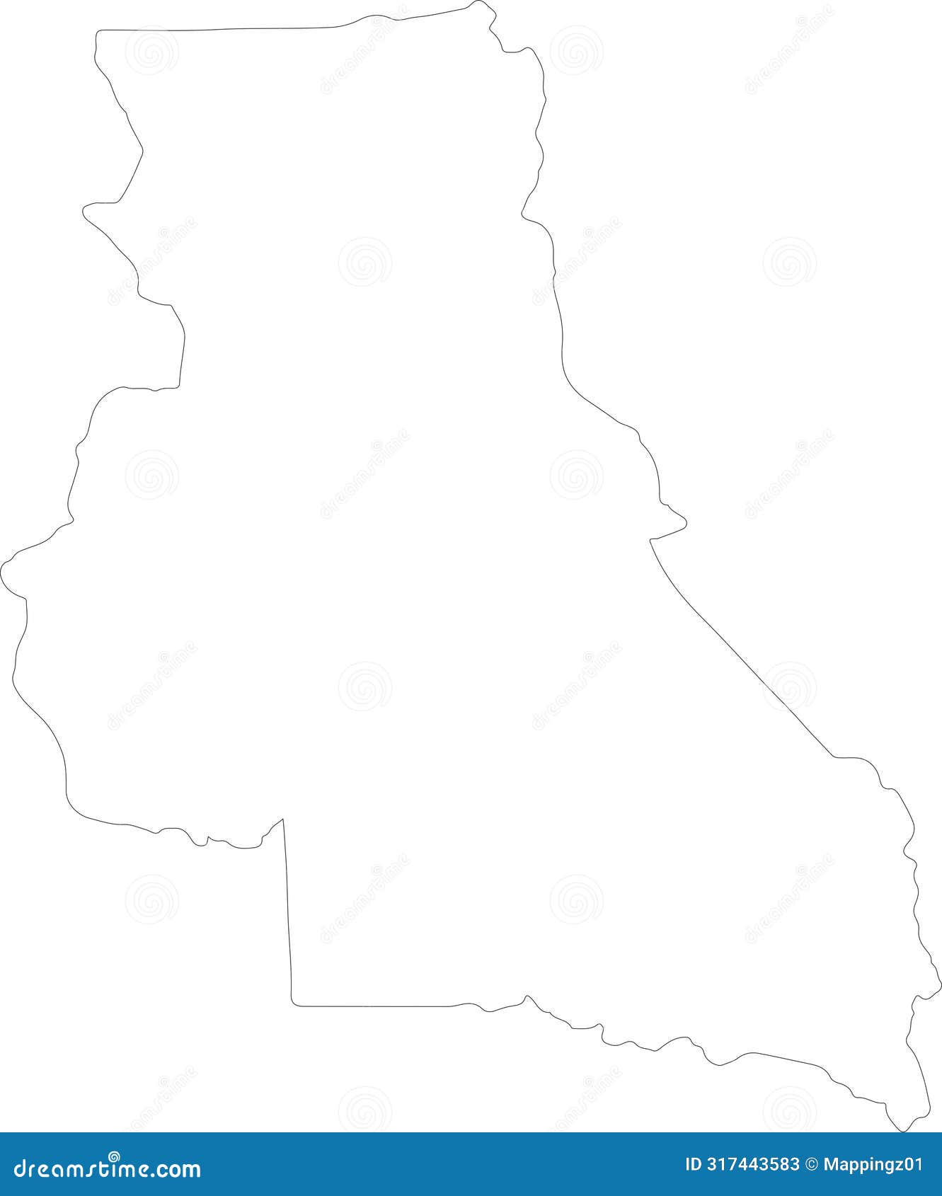 Est Cameroon outline map stock illustration. Illustration of geography ...