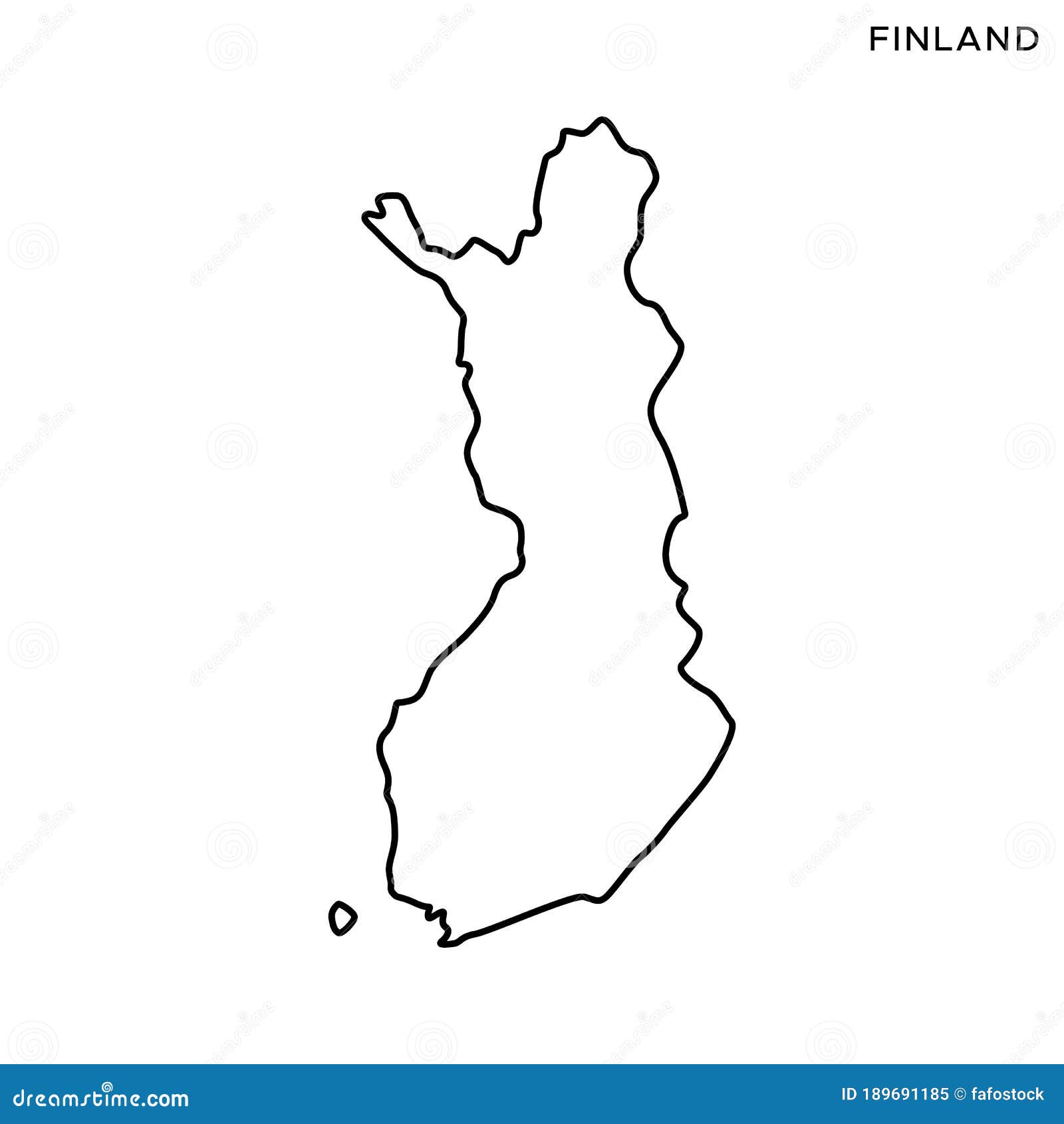 Finland Vector Map Sticker. | CartoonDealer.com #93381575