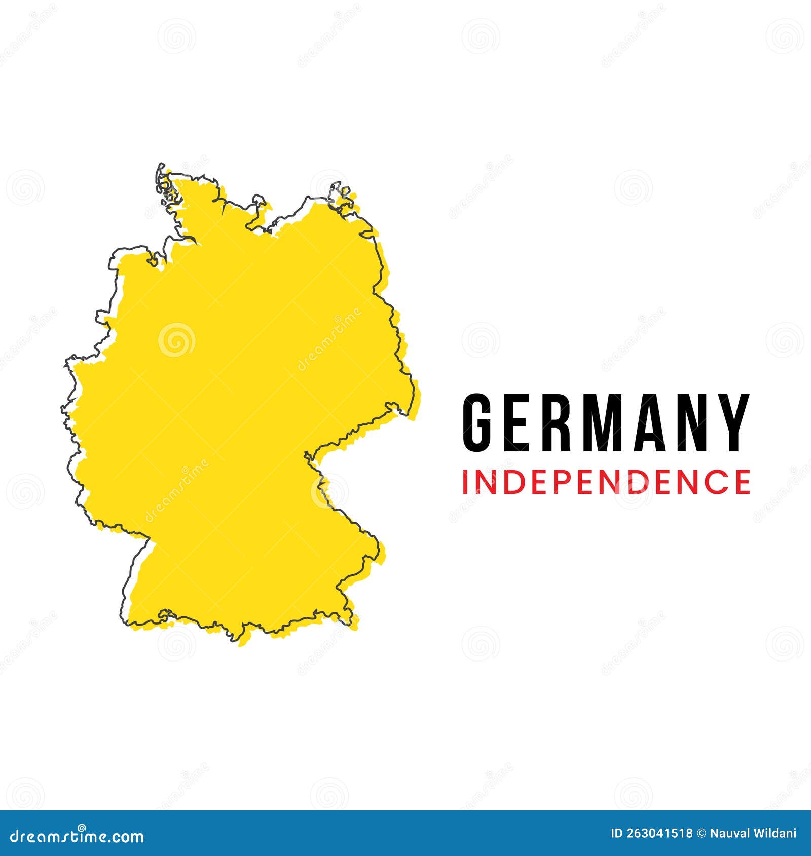 Outline Map of Germany Vector Design Template Stock Vector ...