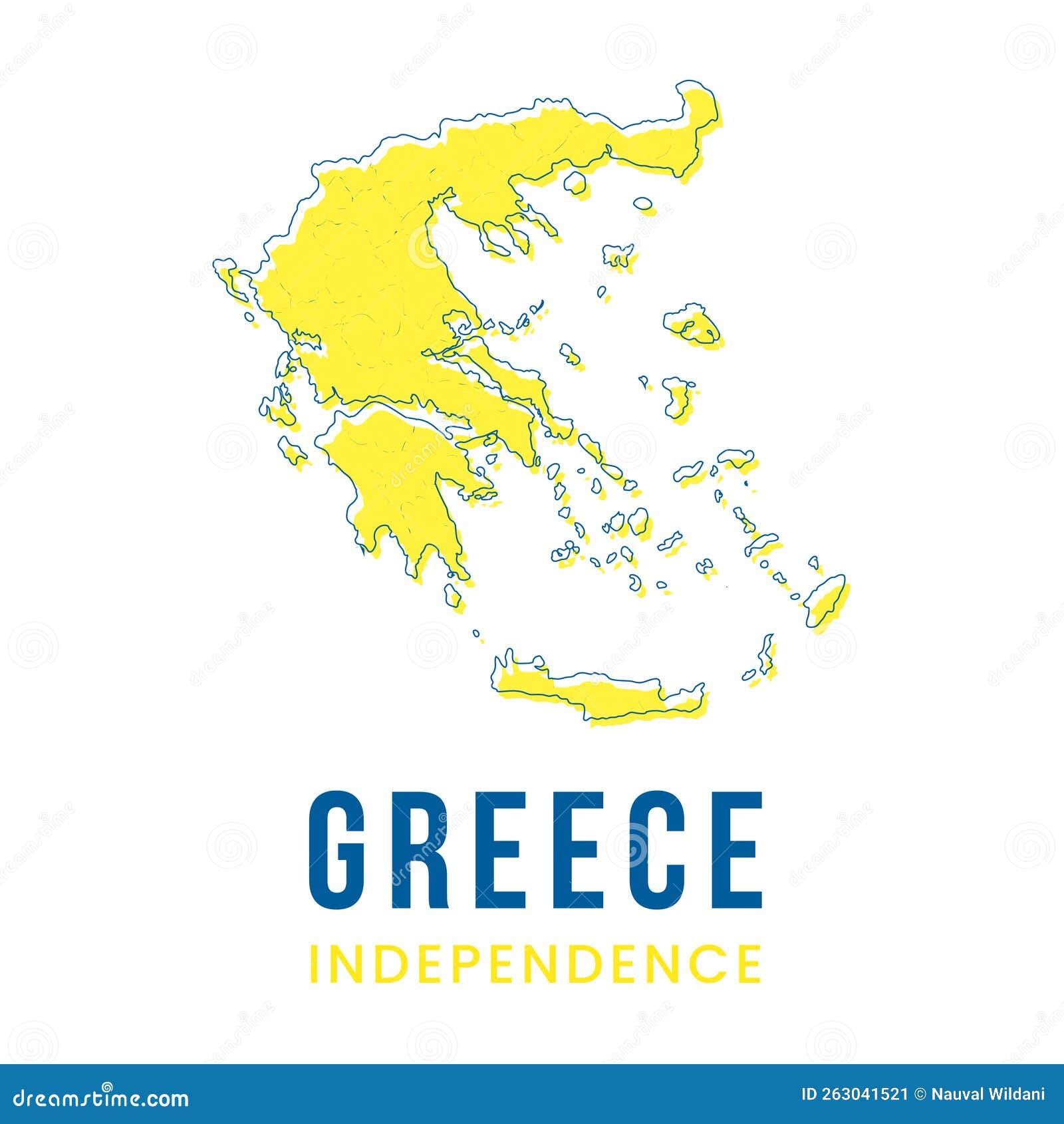 Outline Map of Greece Vector Design Template Stock Vector ...