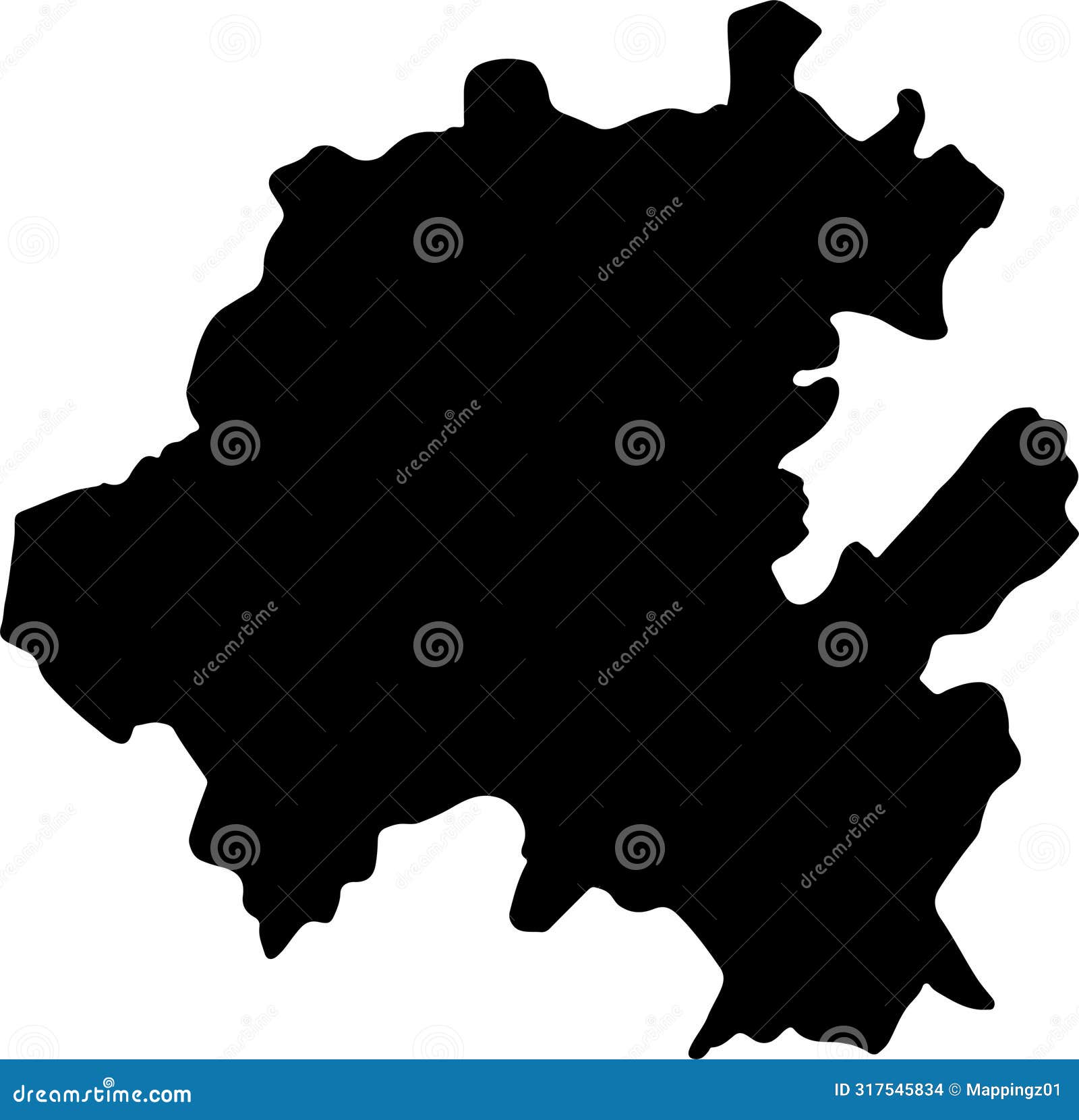 Hidalgo, Mexico Map Postmark. A Silhouette Postal Passport. Stamp Round ...