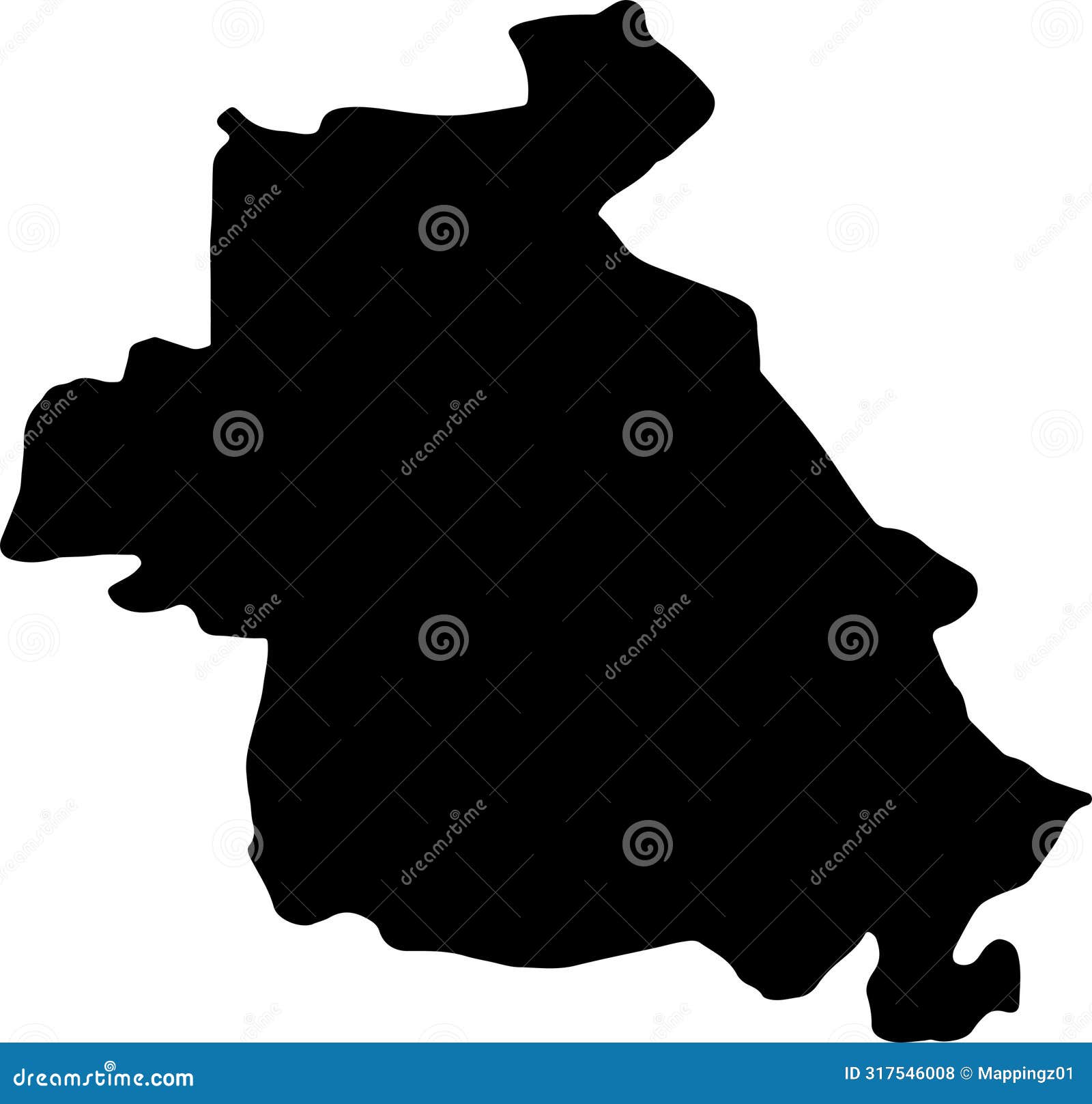 Idlib Syria Silhouette Map with Transparent Background Stock Vector ...