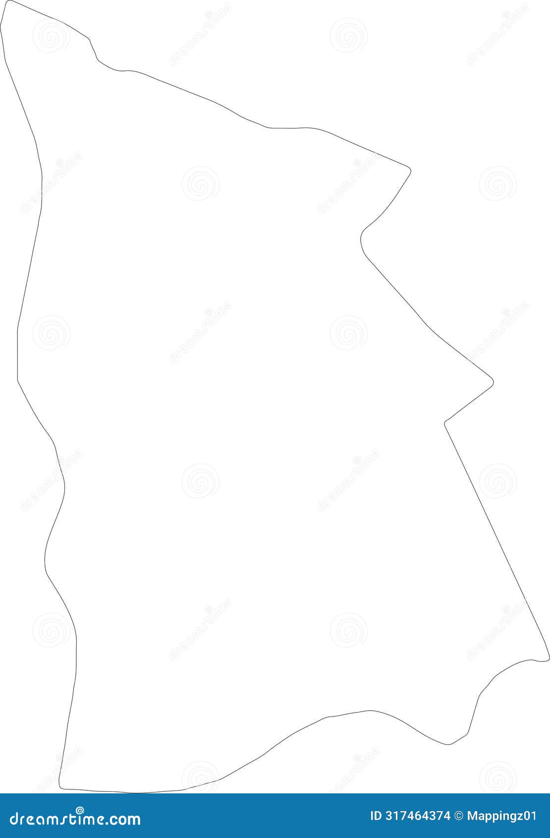 Kisoro Uganda outline map stock vector. Illustration of territory ...