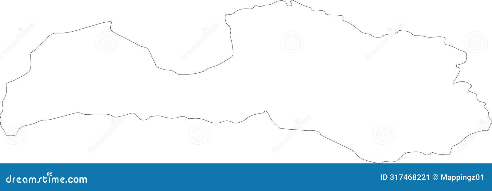 Latvia outline map stock illustration. Illustration of line - 317468221
