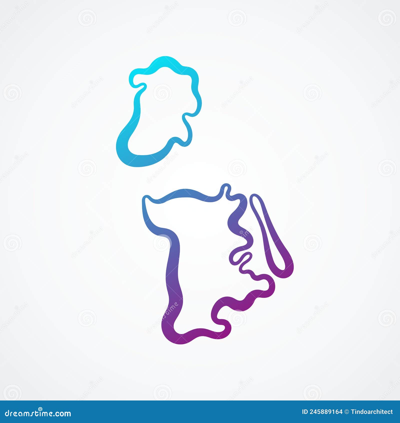 Macau Outline Map State Shape Country Borders Vector Illustration ...