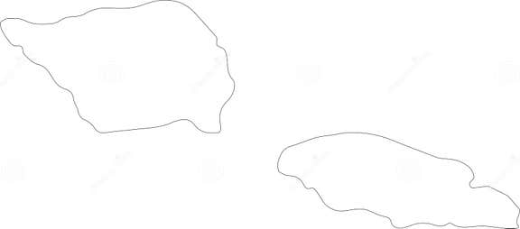 Samoa outline map stock vector. Illustration of shape - 317468528