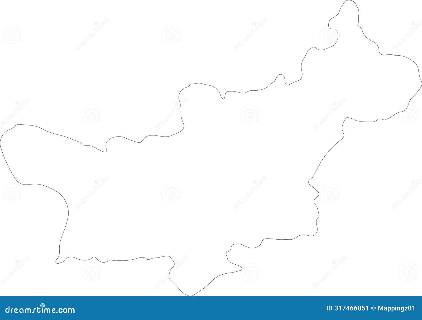 Saravan Laos outline map stock illustration. Illustration of area ...