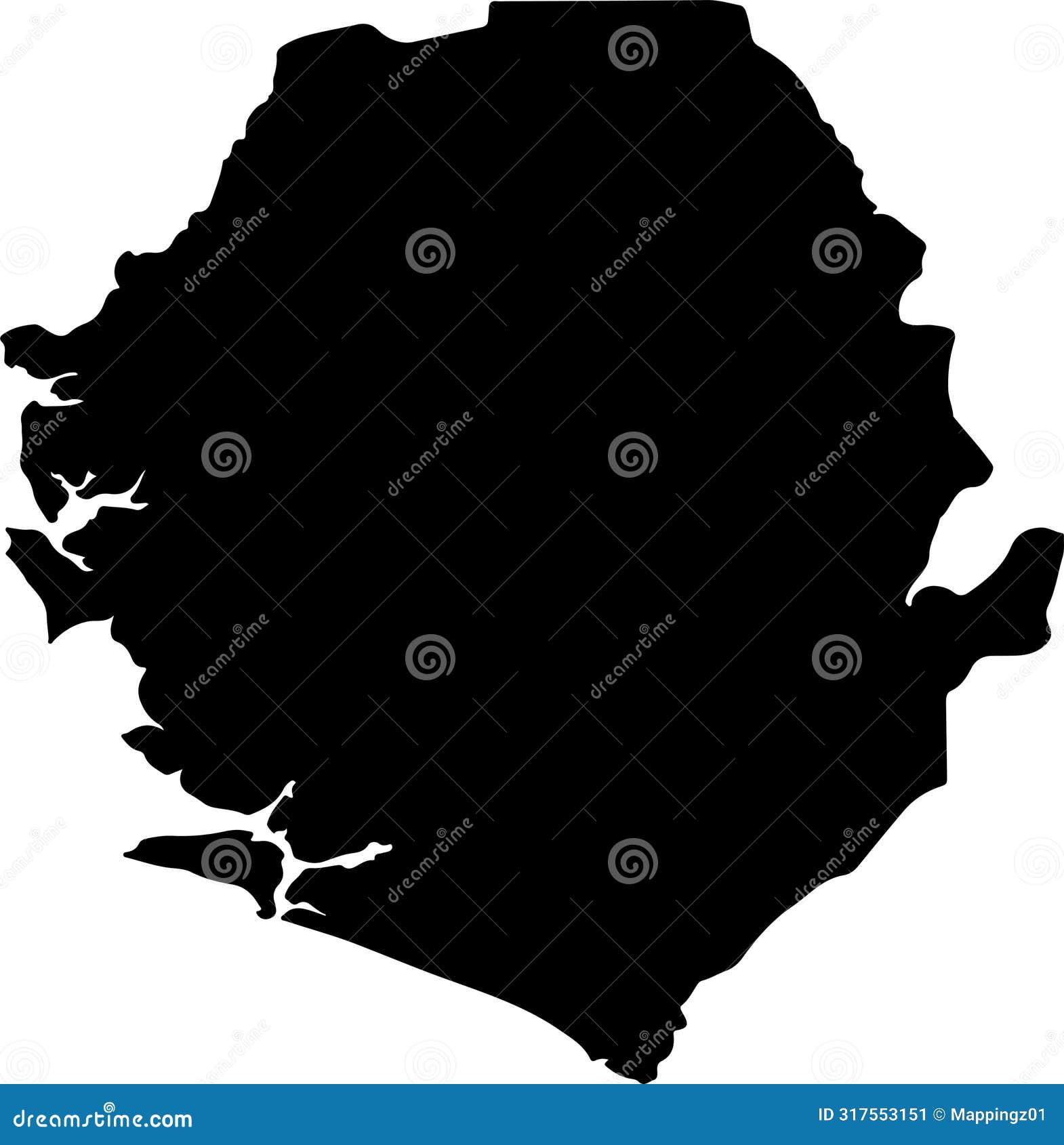 Sierra Leone Silhouette Map with Transparent Background Stock Vector ... Sierra Leone Silhouette Map with Transparent Background Stock Vector ...