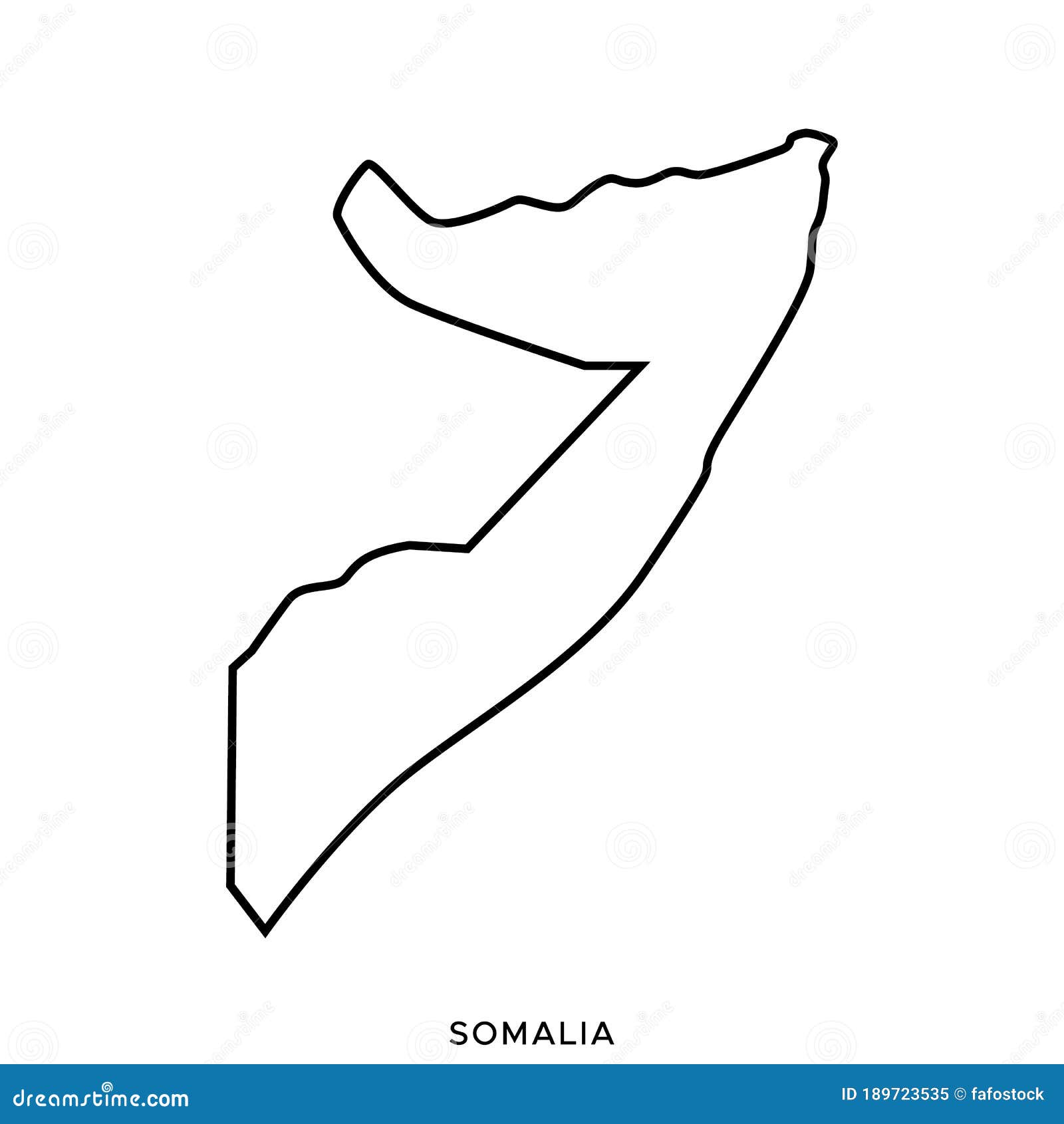 Outline Somalia Stock Illustrations – 772 Outline Somalia Stock ...