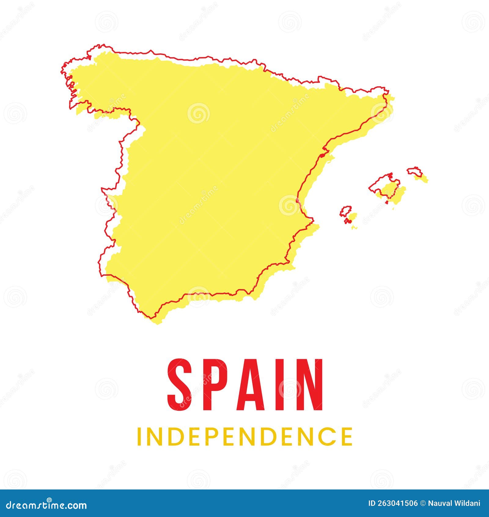 Outline Map of Spain Vector Design Template Stock Vector - Illustration ...