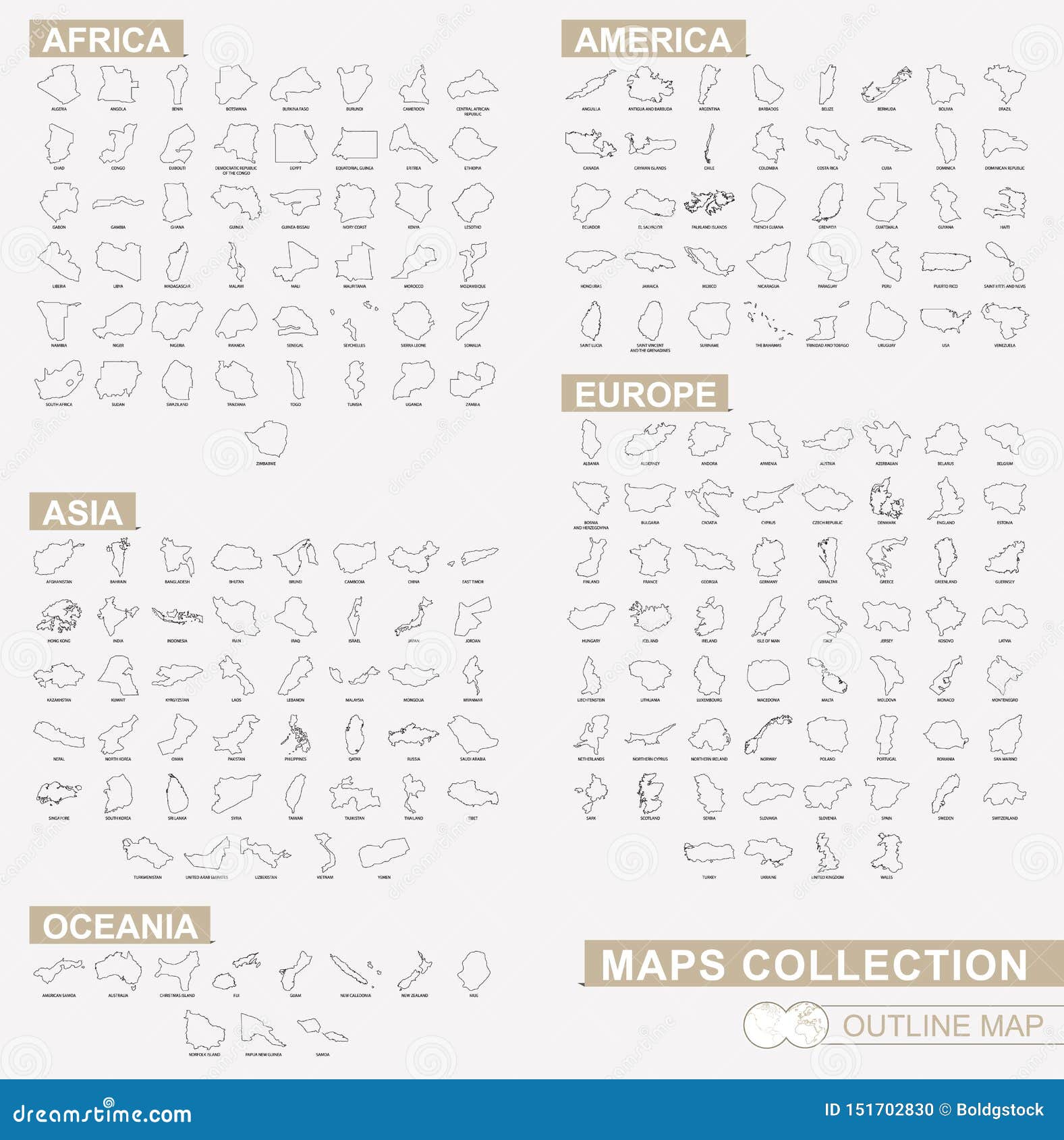 Maps Collection Line Vector Icons And Signs. Mapping, Atlases ...