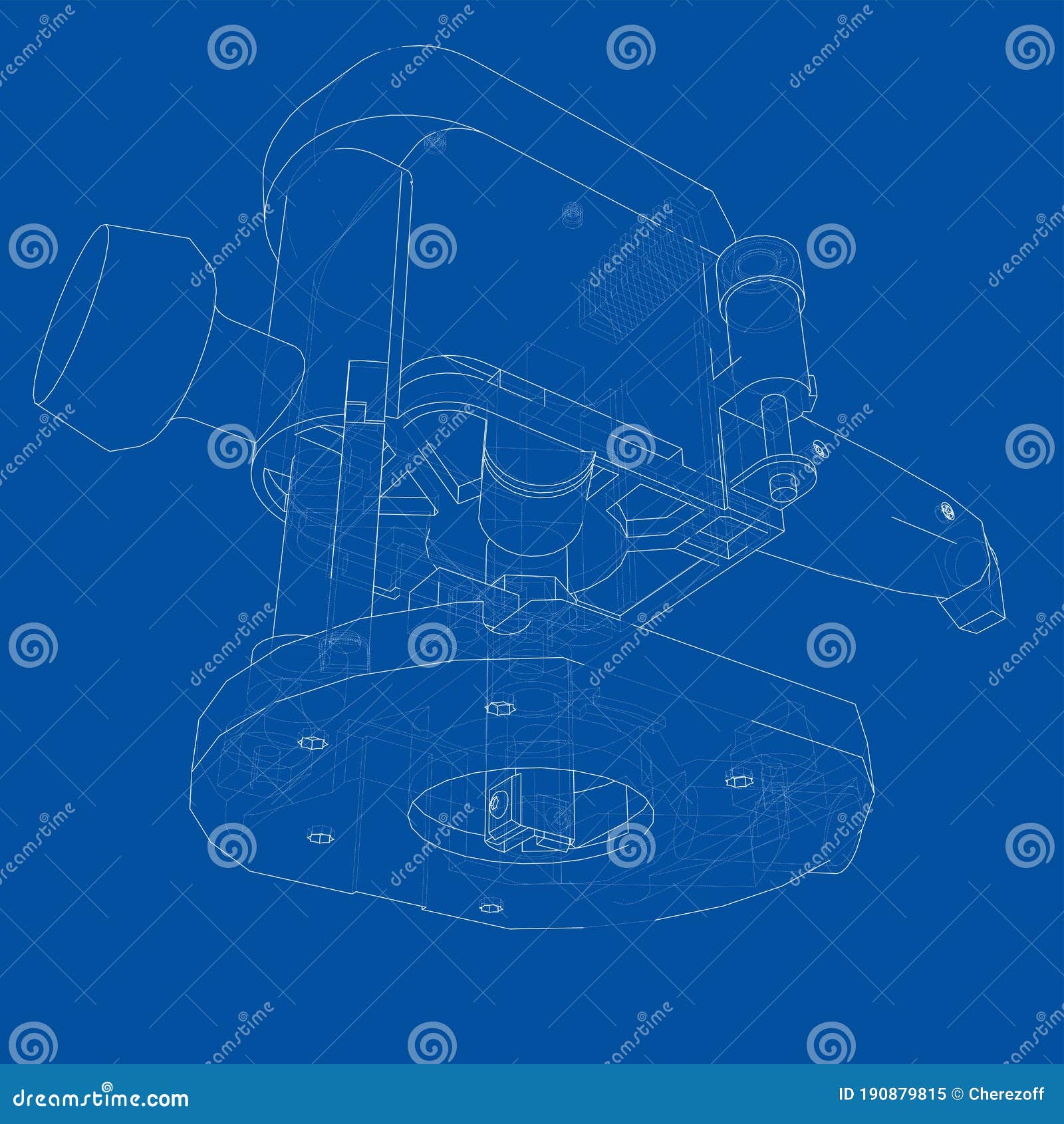 Outline milling machine stock illustration. Illustration of carpenter ...