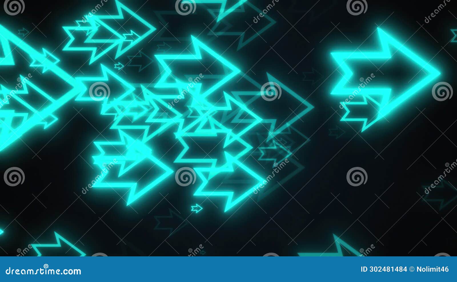 Outline Neon Arrows Royalty-Free Stock Image | CartoonDealer.com #302481484