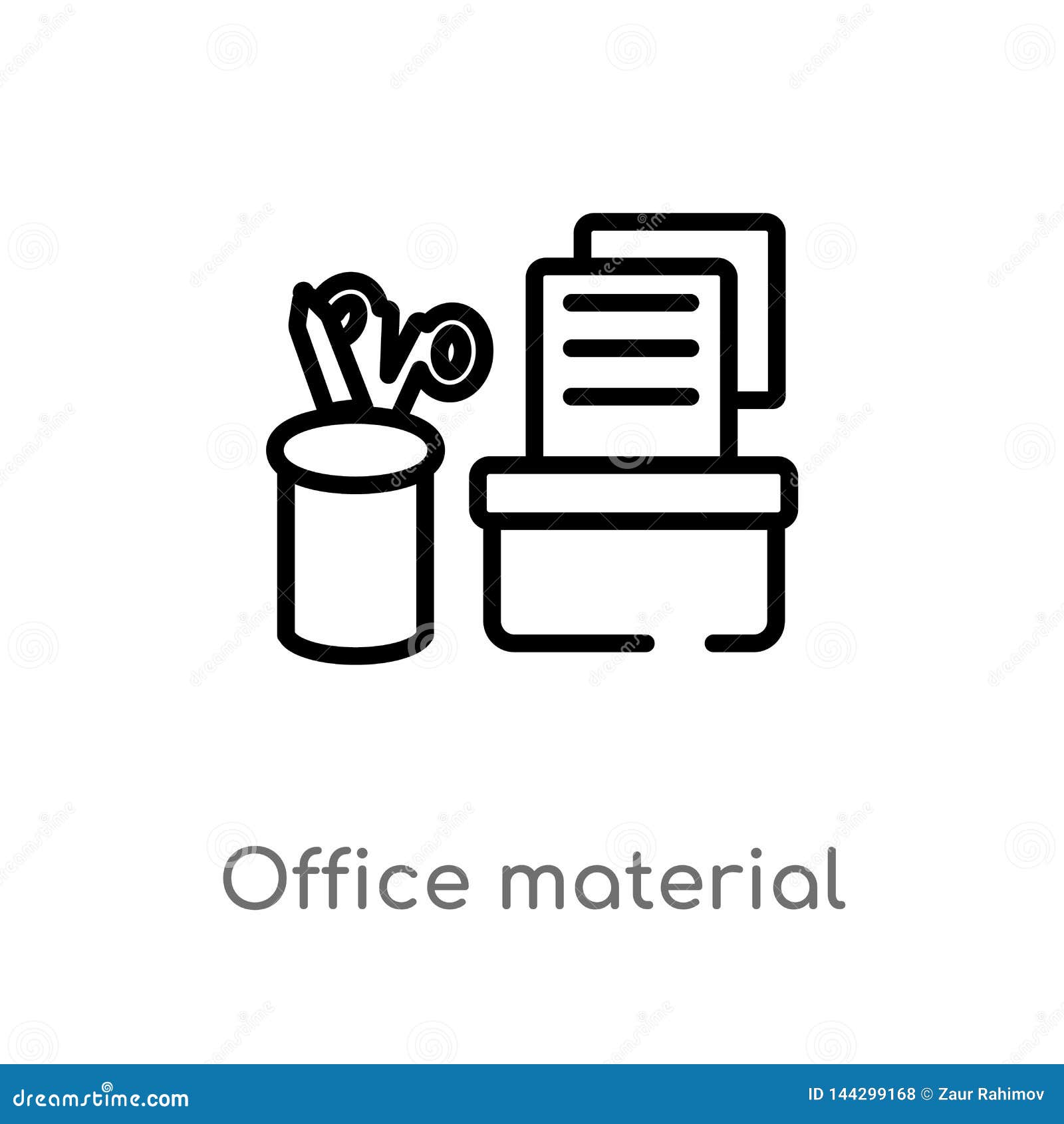 OutLine 25 Office Essentials And Operational Exellence Icon Set. Vector ...